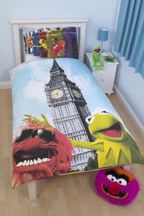 Amazon.com : Character World Disney Muppets Postcard Panel Duvet Set ...