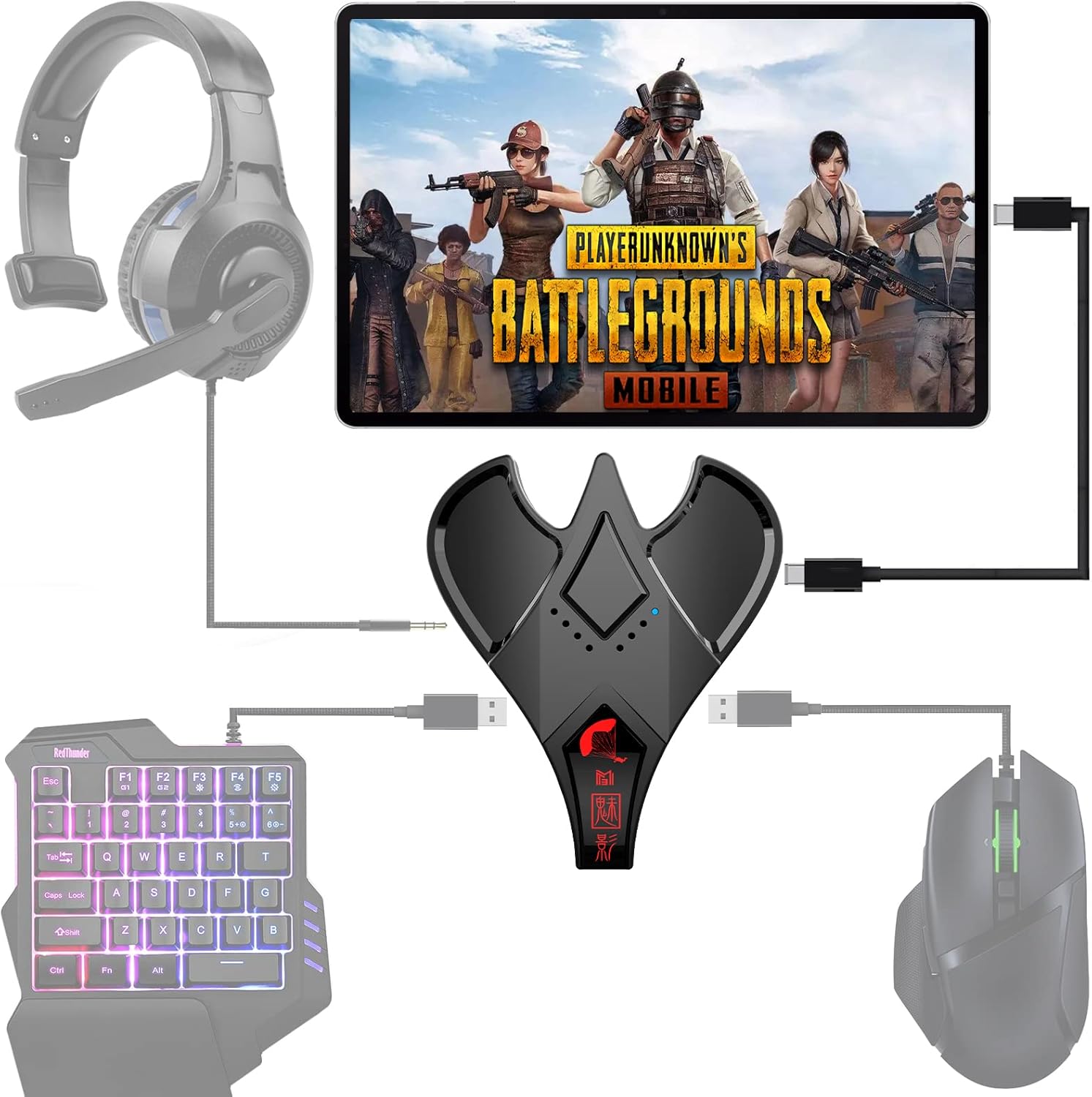Joso Keyboard Mouse Wireless Controller for PUBG Mobile, COD Mobile ...