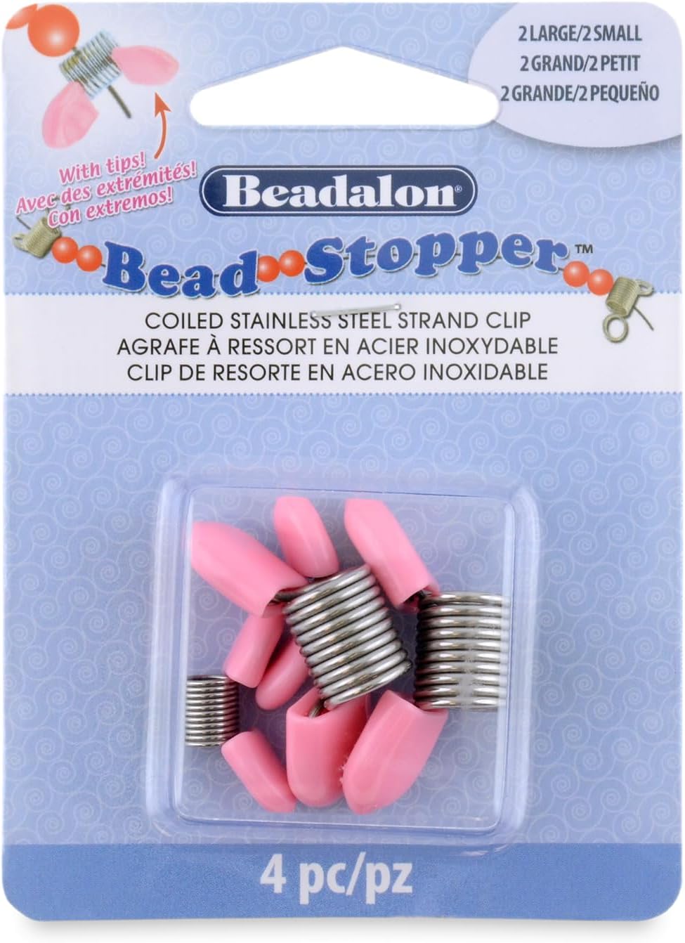 Amazon.com: LEONTOOL 8 Pcs Bead Stoppers 10mm Bead Clamps for Jewelry ...