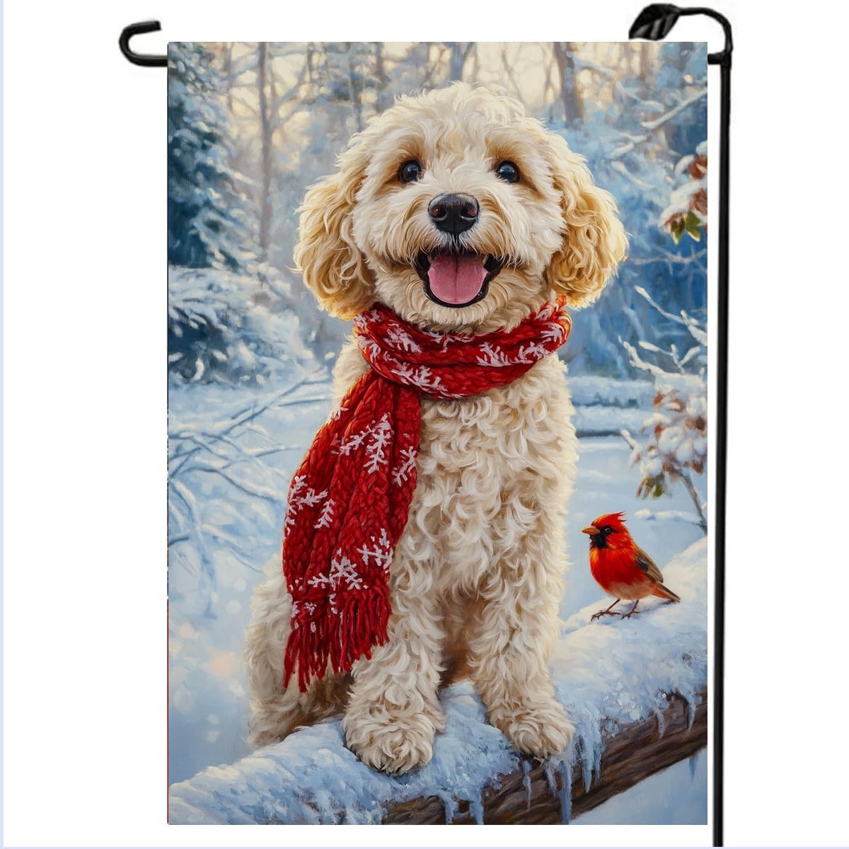 Amazon.com : Winter Garden Flags 12x18 Inch Double Sided, Burlap Golden ...