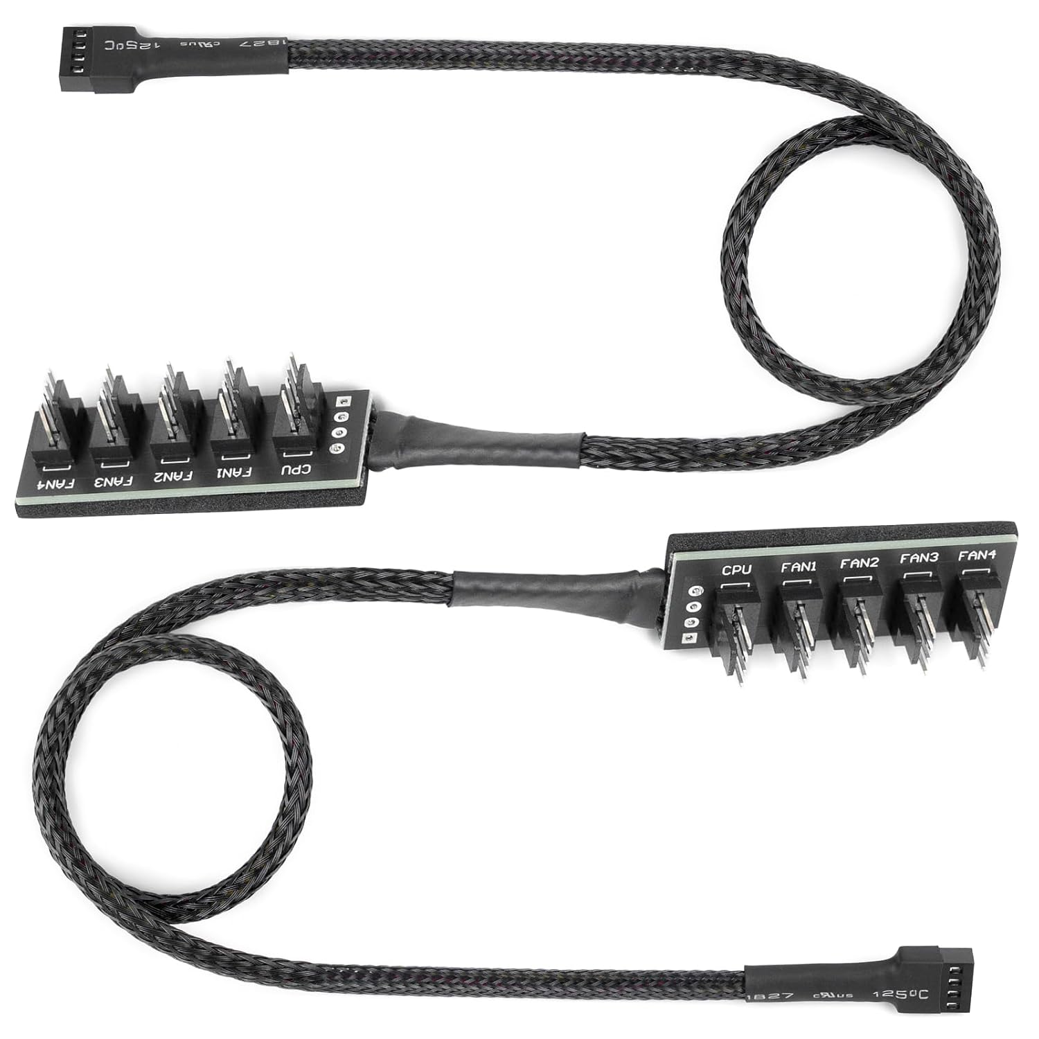 upHere 5 Way 4 Pin PWM Fan Splitter Cable,PC Fan Extension Cable, PWM ...