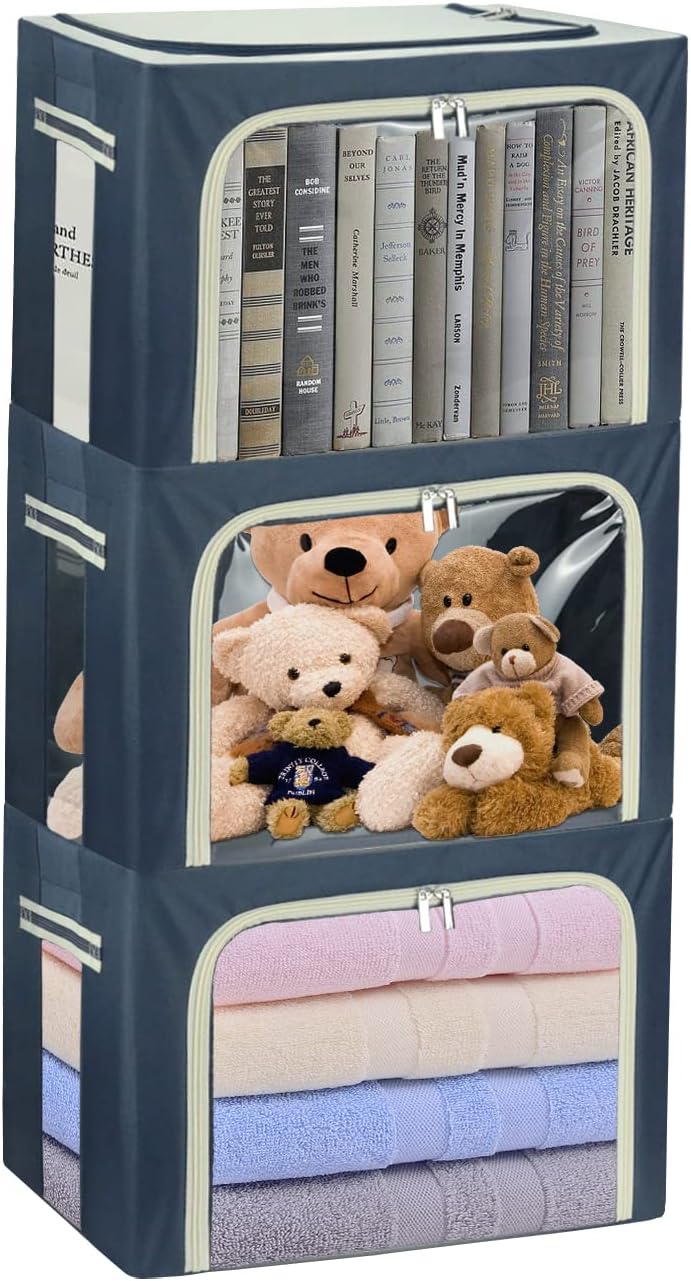 Amazon.com: UUBEMM Clothes Storage Bins with Foldable Sturdy Frame ...