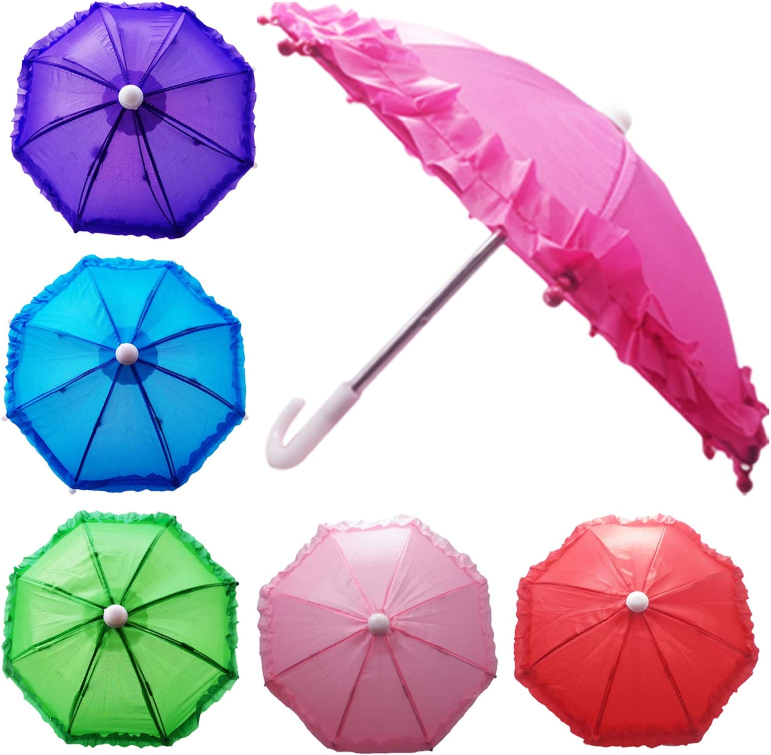 Amazon.com: Hikfly Pack of 2pcs Cute Mini Suny Rainy Umbrella for other ...