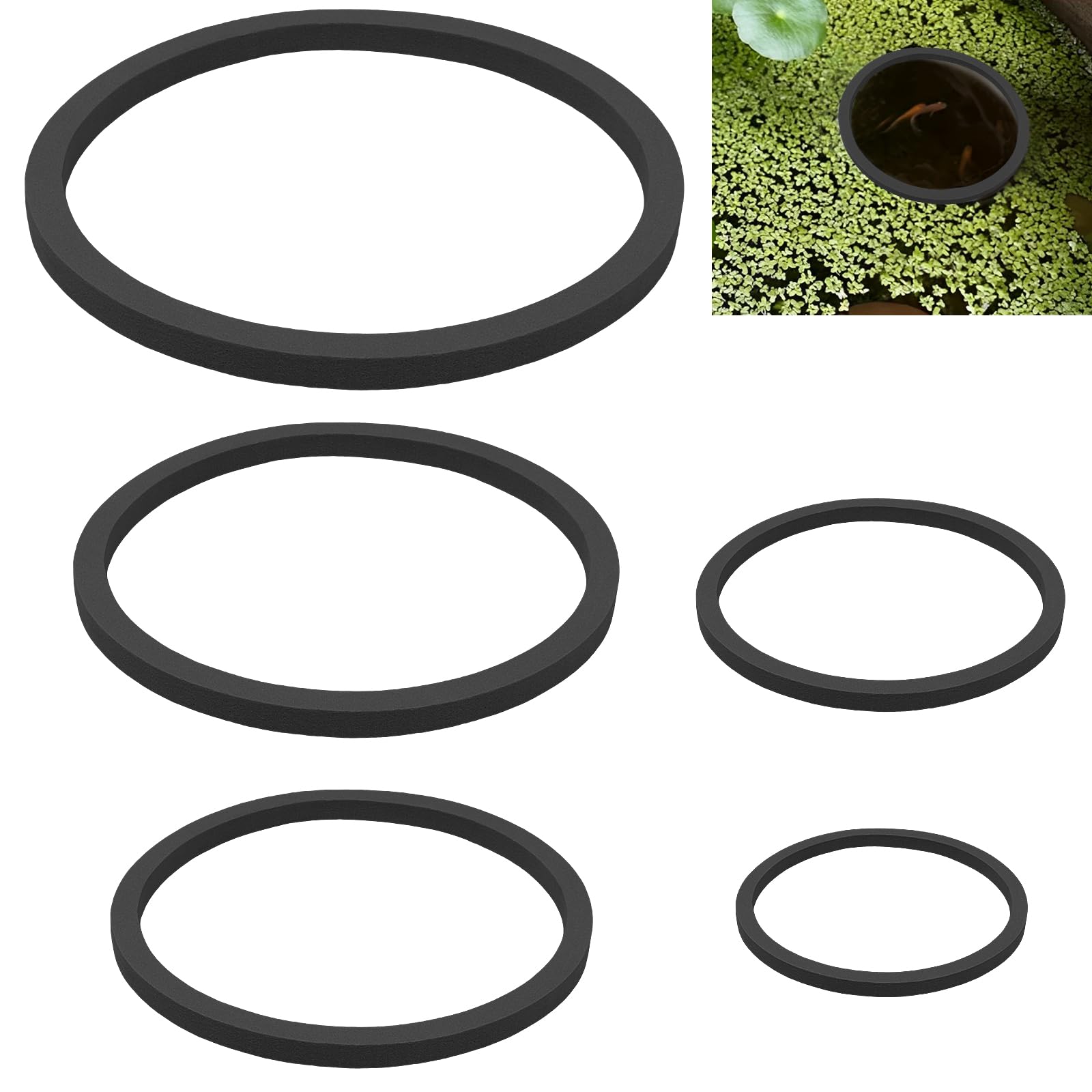 Snapklik.com : FWUNYVN 5Pcs Aquarium Floating Plant Rings And Fish ...