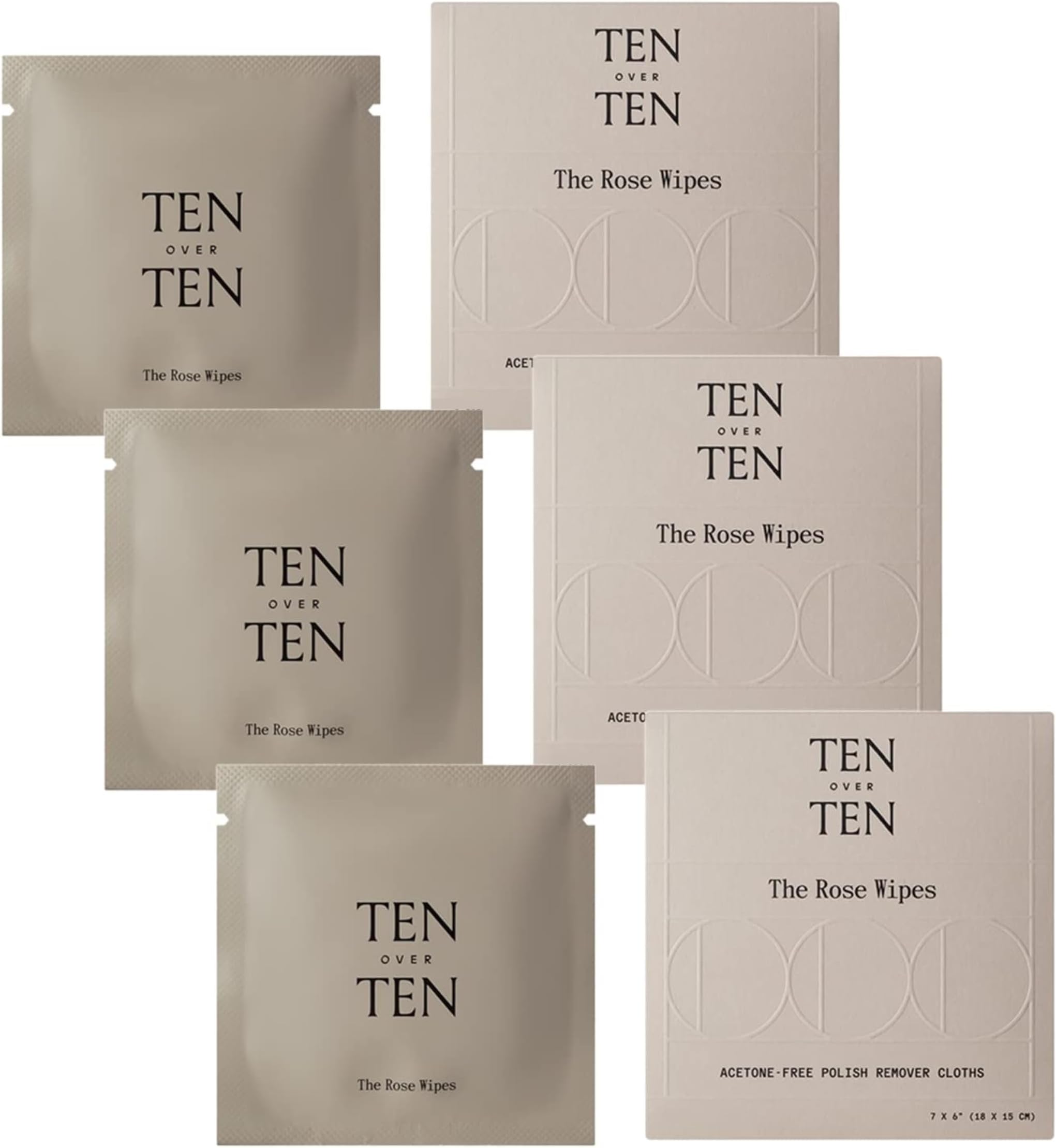 Amazon.com : tenoverten - The Rose Wipes Acetone-Free Nail Polish ...