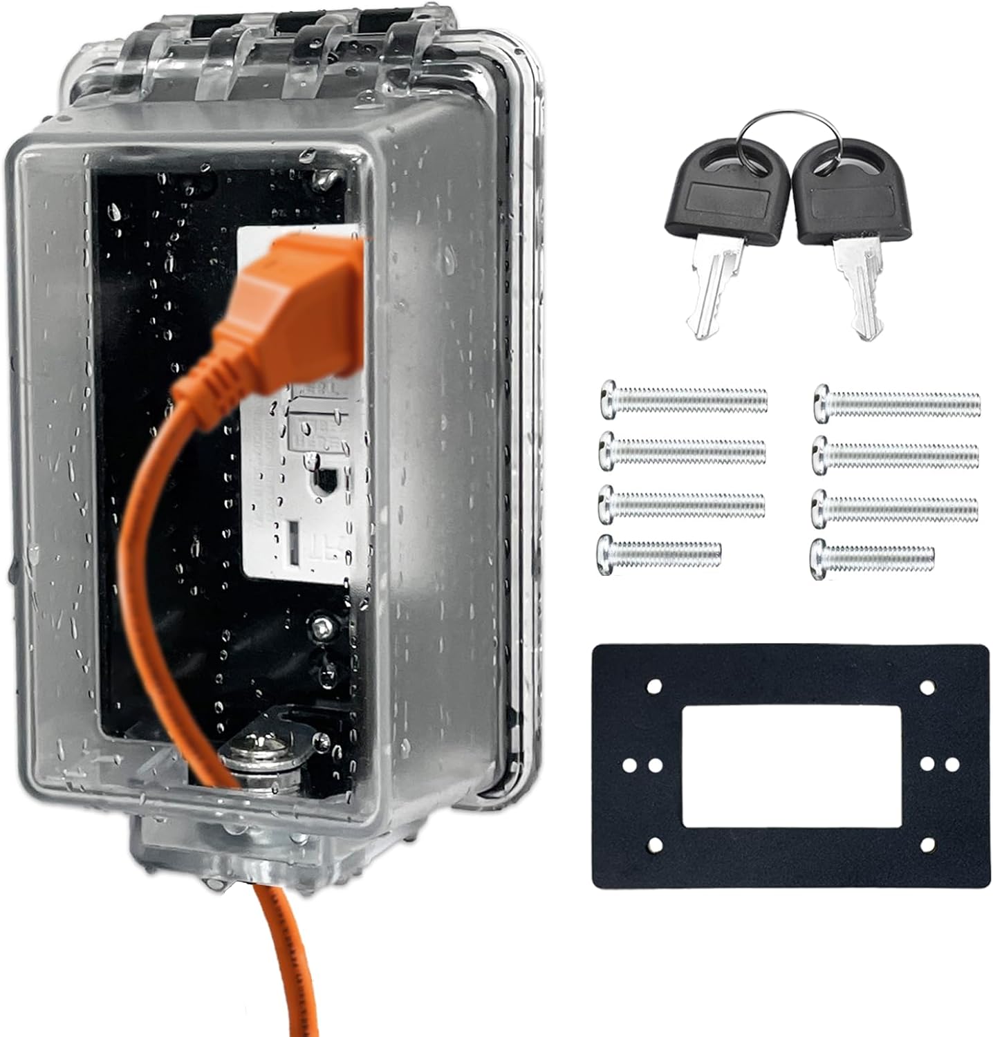 PILISPARK Universal Weatherproof Electrical Outlet Cover with Lock ...