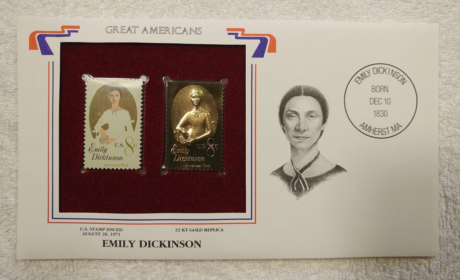 Amazon.com: Emily Dickinson - Great Americans - Postage Stamp (1971 ...