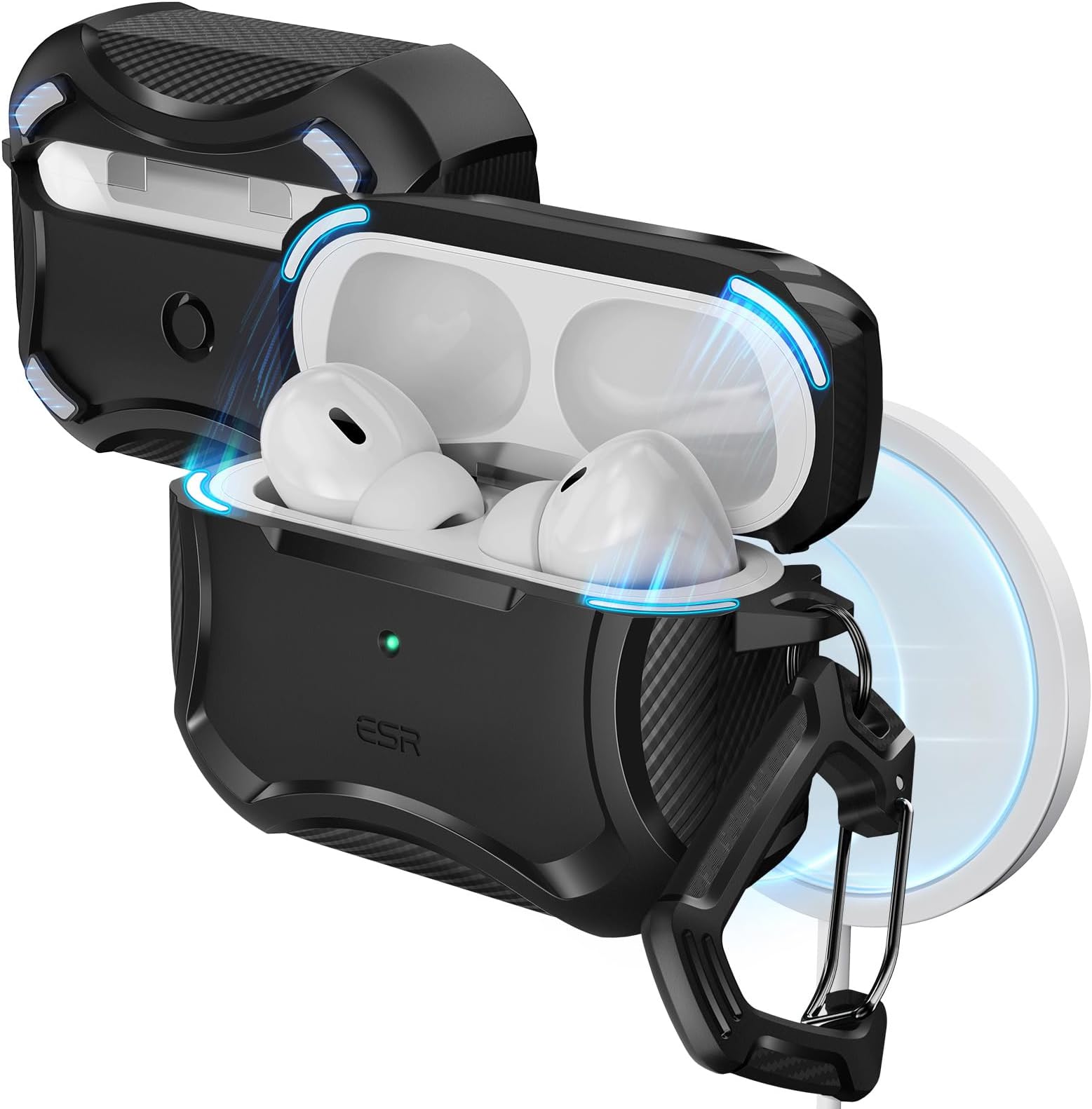 Spigen Tough Armor Designed for Apple Airpods Pro Case (2019) - Black ...