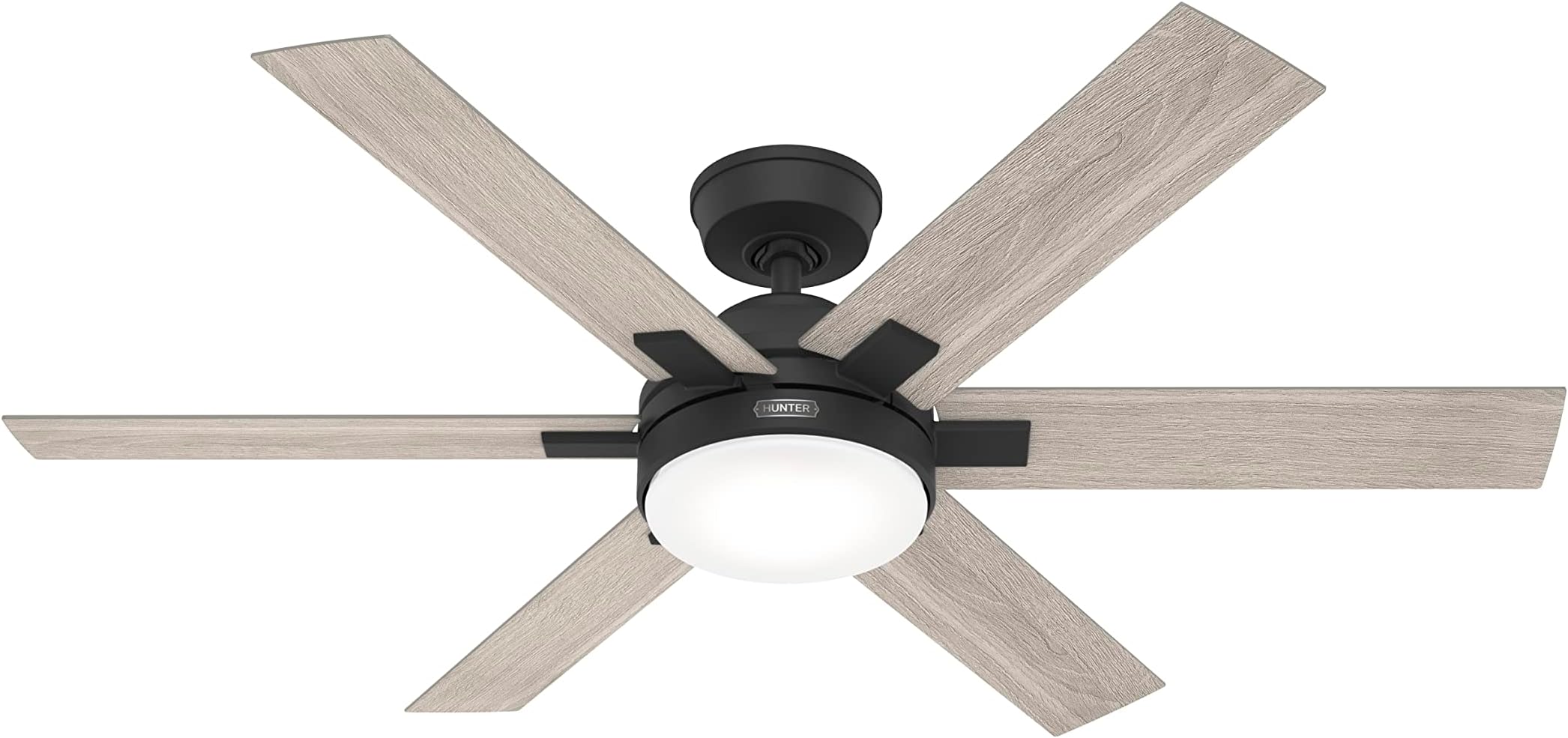 Amazon.com: Hunter Fan 52 inch Contemporary Matte Black Indoor Ceiling ...