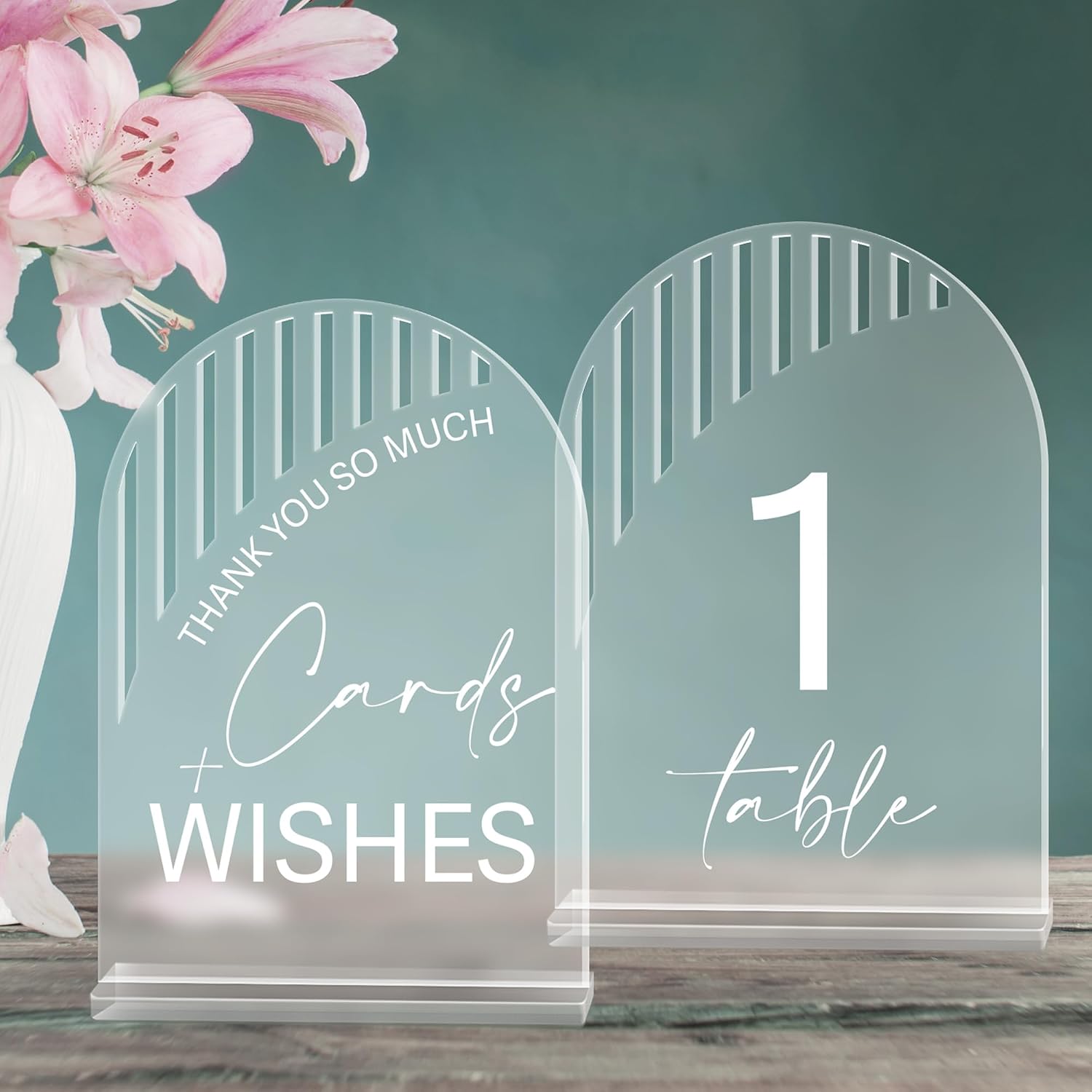 Amazon.com: 20 Pieces of Wedding Table Numbers, Table Numbers for ...
