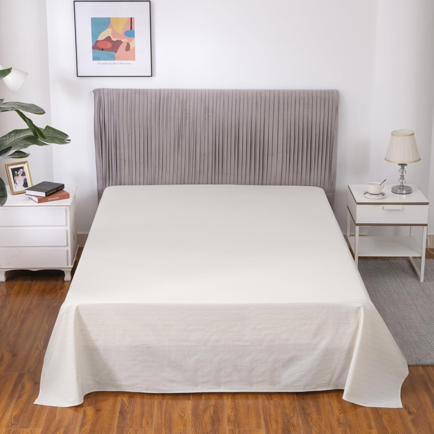 Amazon.com: GLUYOHEY Grounding Flat Sheet King Size (105"x102 ...