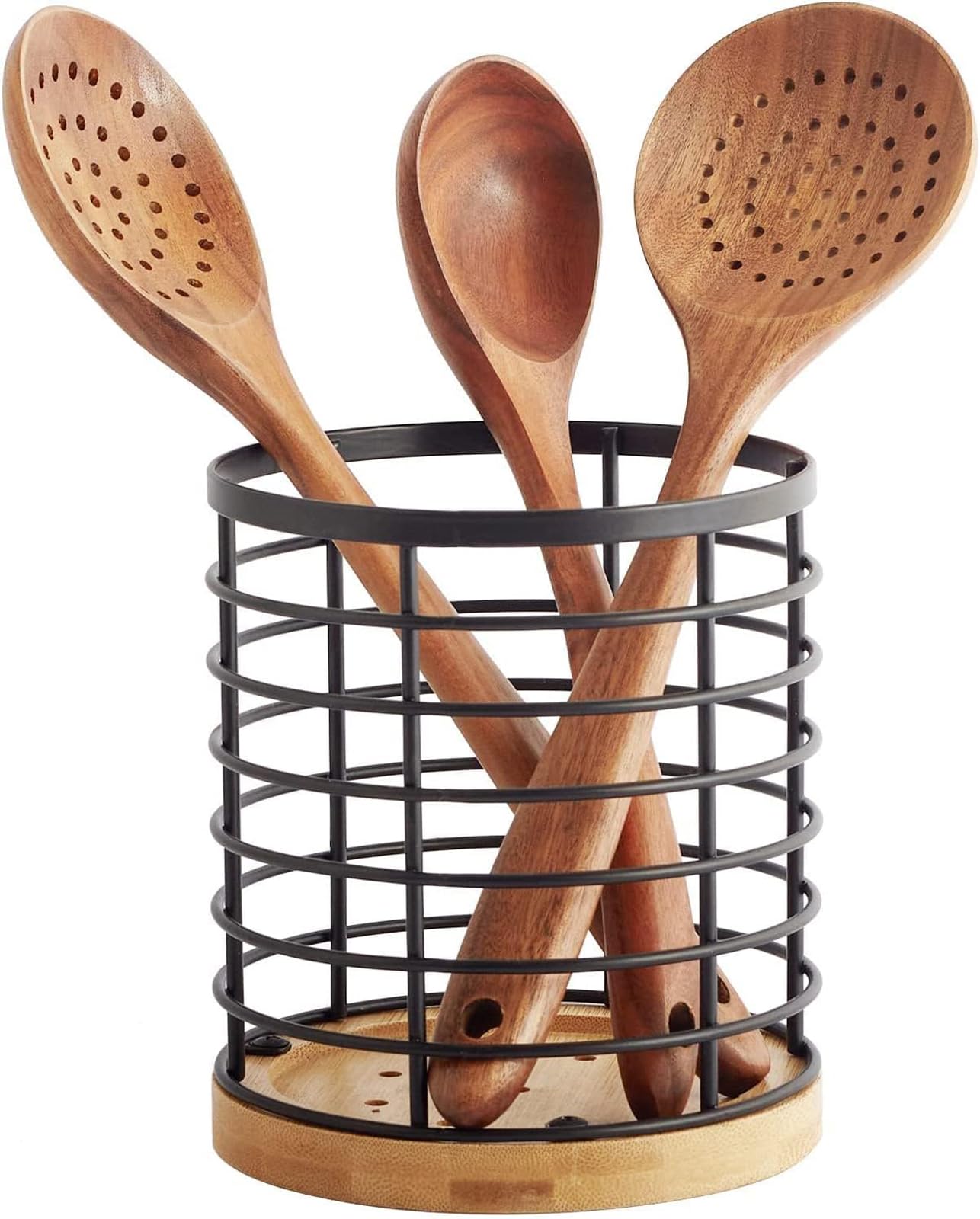 ETHEL Utensil Holder – Large Kitchen Utensil Holder with Rustproof ...