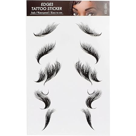 Amazon.com : Onpep 20 Styles Hair Tattoo Stickers 20Pcs Temporary ...