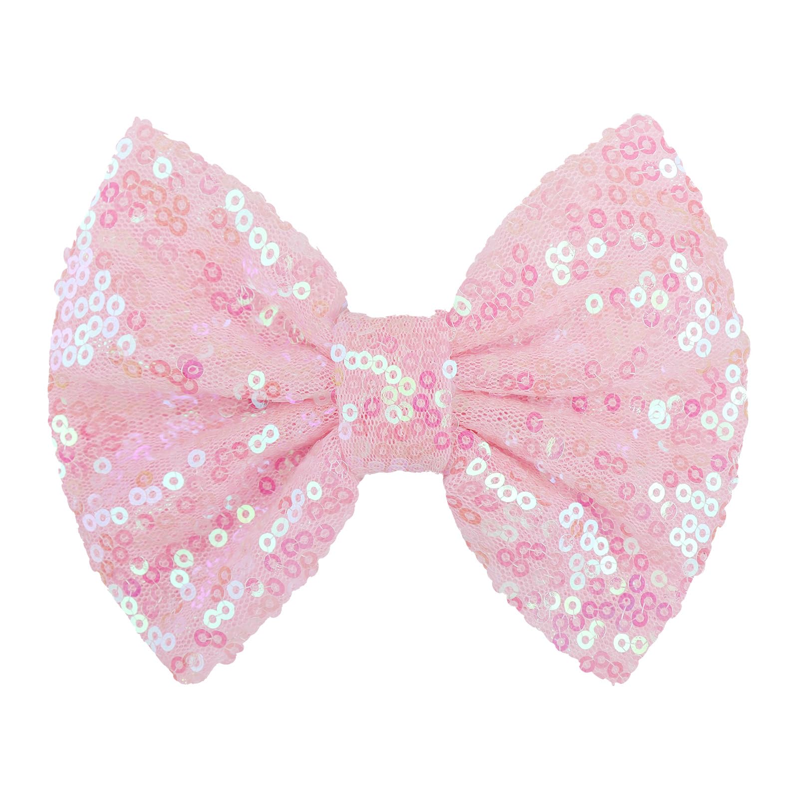Amazon.com: Lanmerry Hair Bows Clips, 5 inches Sequins Large Bow with ...