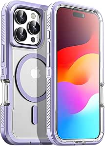 Amazon.com: AICase iPhone 16 Pro Max Case[Compatible with Magsafe],Magnetic Heavy Duty Drop ...