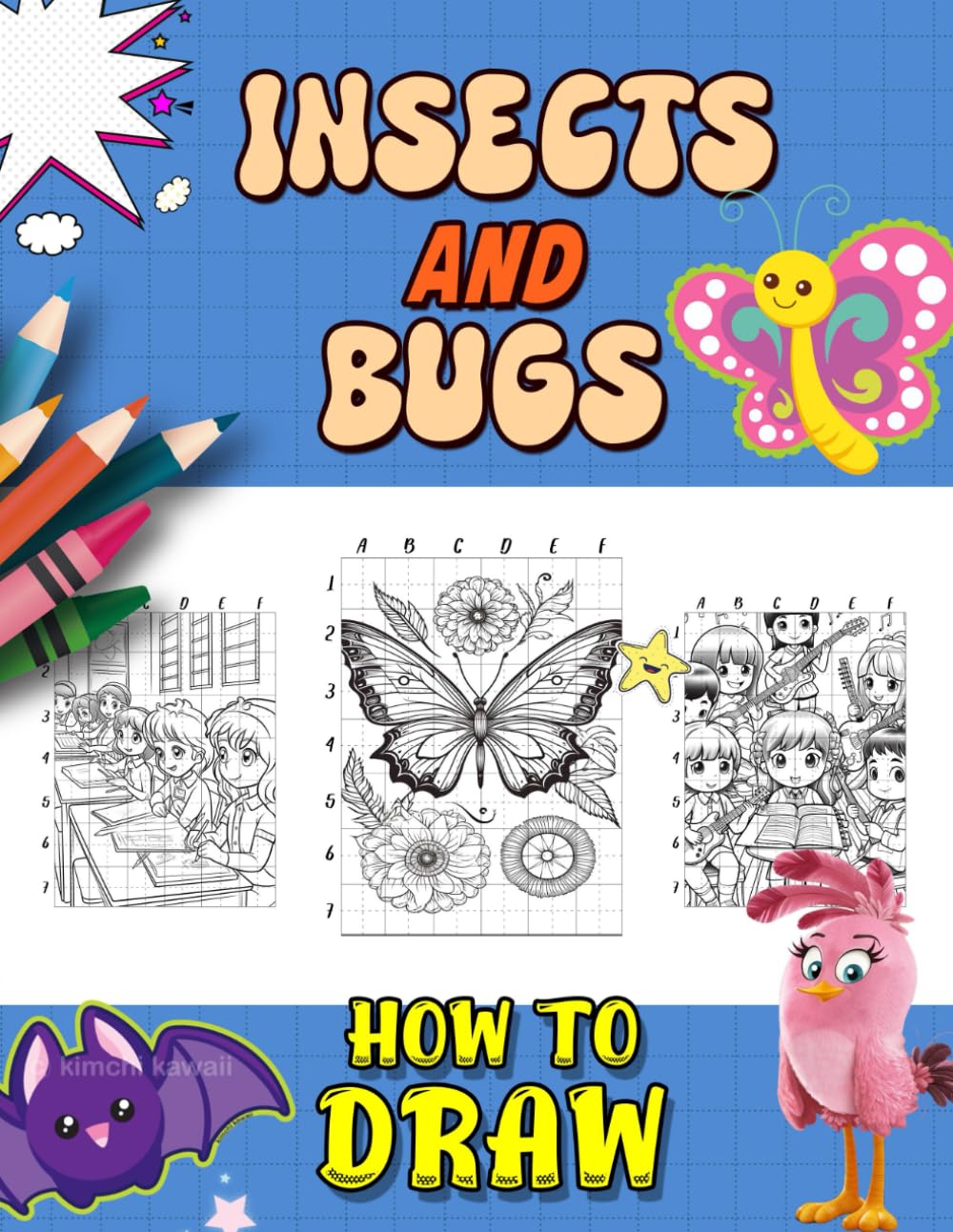 How To Draw Insects and Bugs: Learn about Insects and Bugs with Fun ...