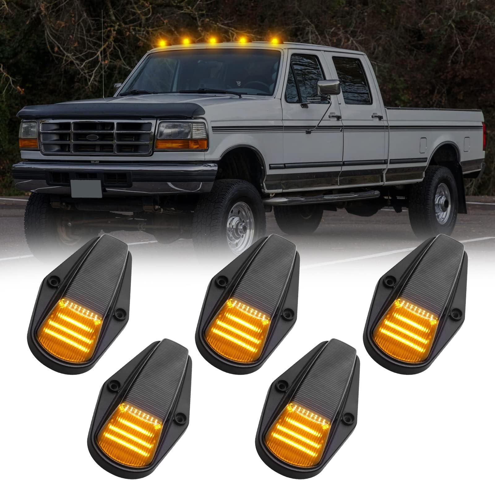 Amazon.com: Amber Cab Marker Light for Ford F150 F250 F350 1973-1997 F ...