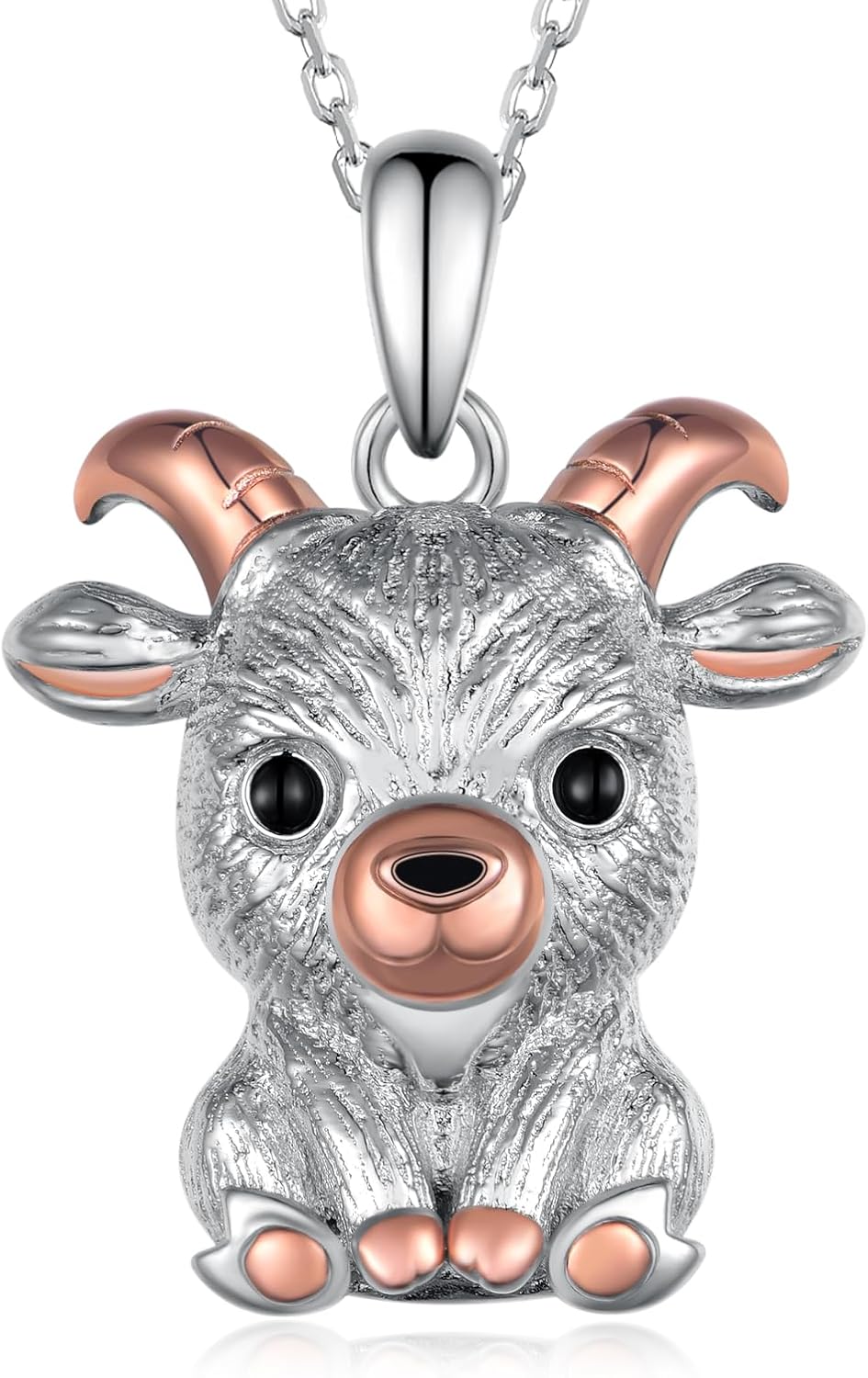 Amazon.com: Peireara Goat Necklace for Women 925 Sterling Silver Goat ...