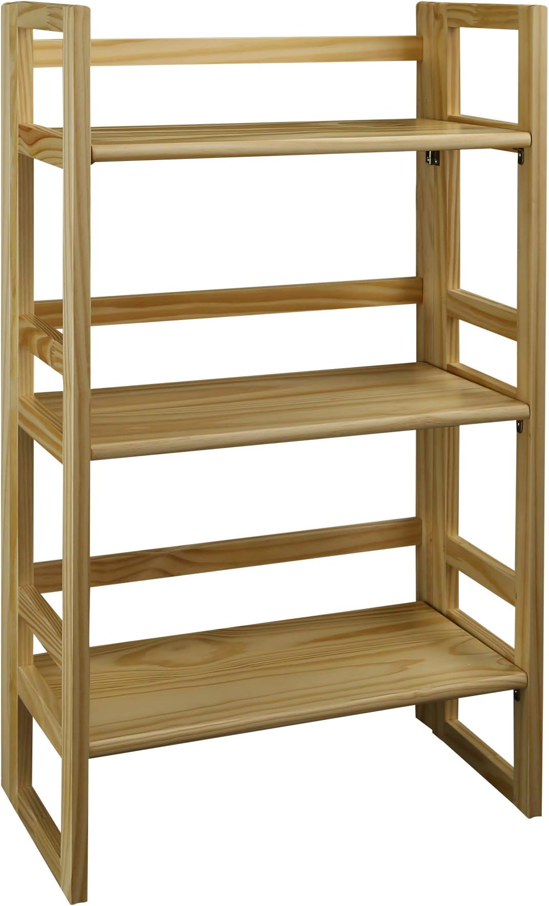 Amazon.com: Casual Home 3-Shelf Folding Stackable Bookcase (27.5" Wide ...