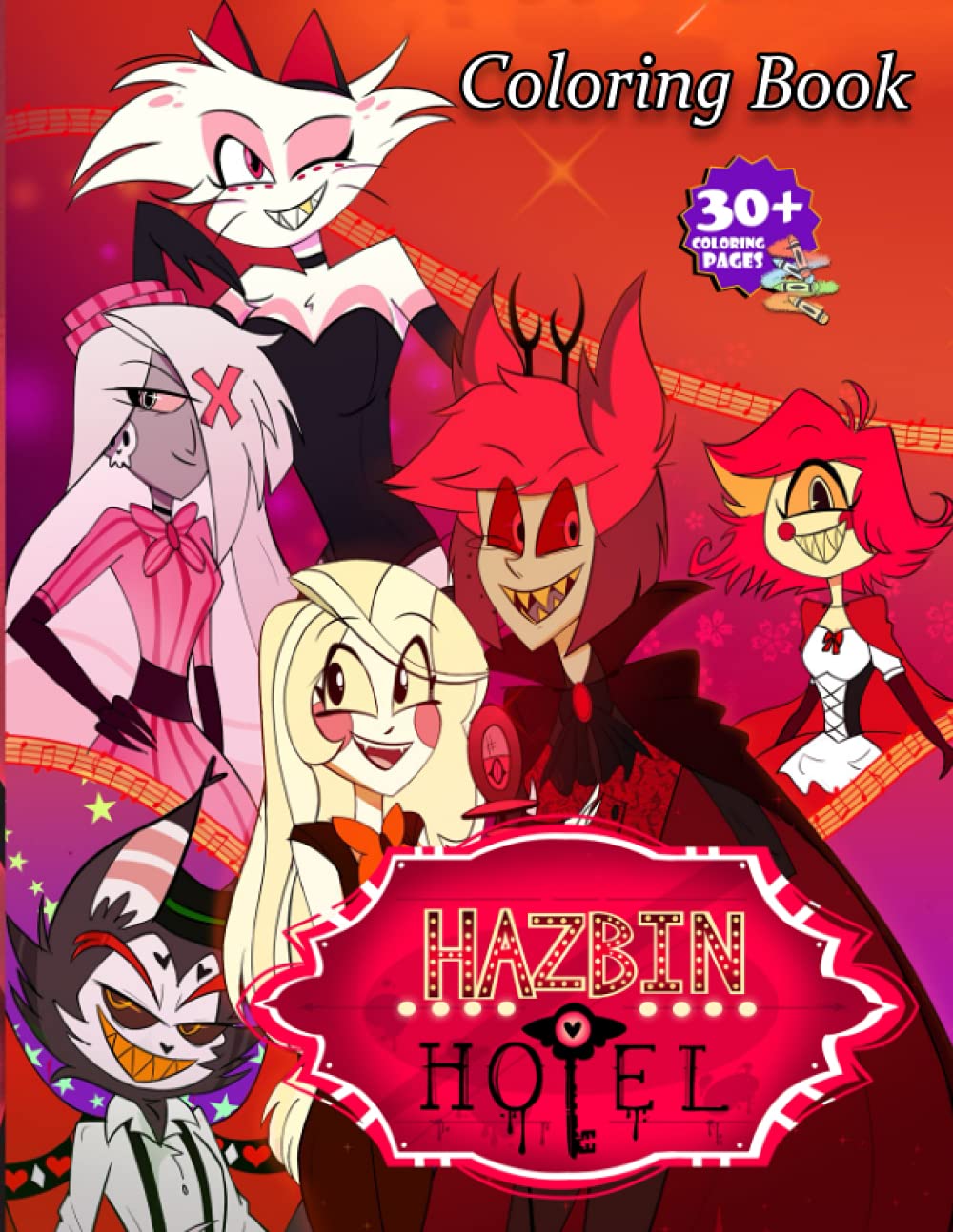 Buy Hazbin Hotel Coloring Book: A Great Coloring Book With Lots Of ...
