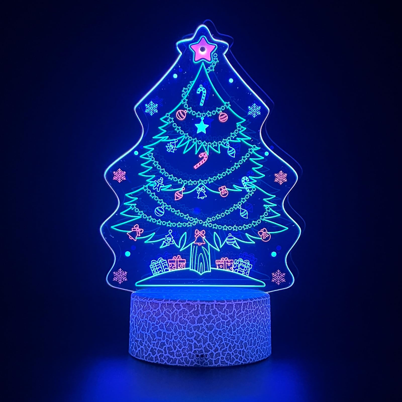 Amazon.com: AIHYING Christmas Decorations,LED Night Light RGB Night ...