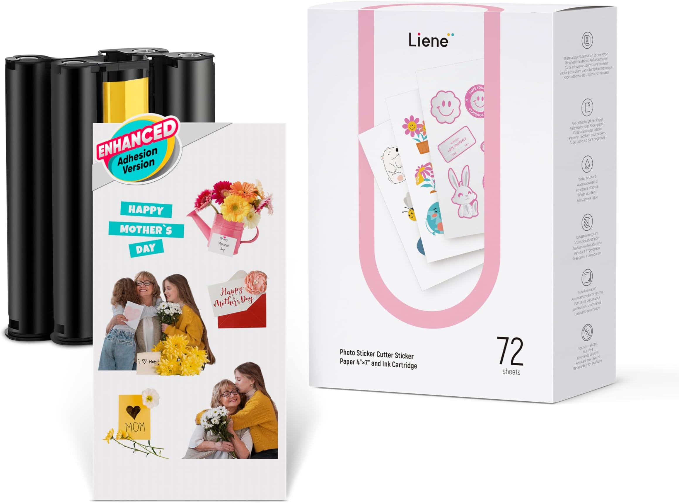 Amazon.com: Liene Sticker Paper & Cartridge (Enhanced Adhesion Version ...