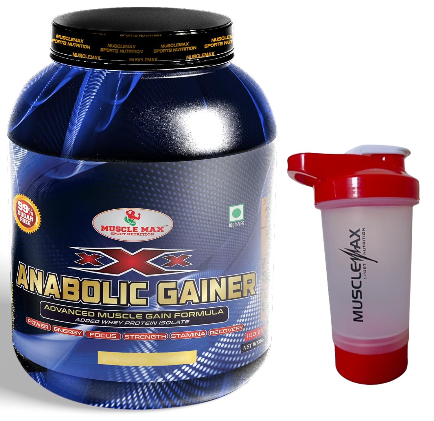 Muscle max Anabolic Gainer 3 kg Used Mass Gain Muscle Gain Weight Gain ...