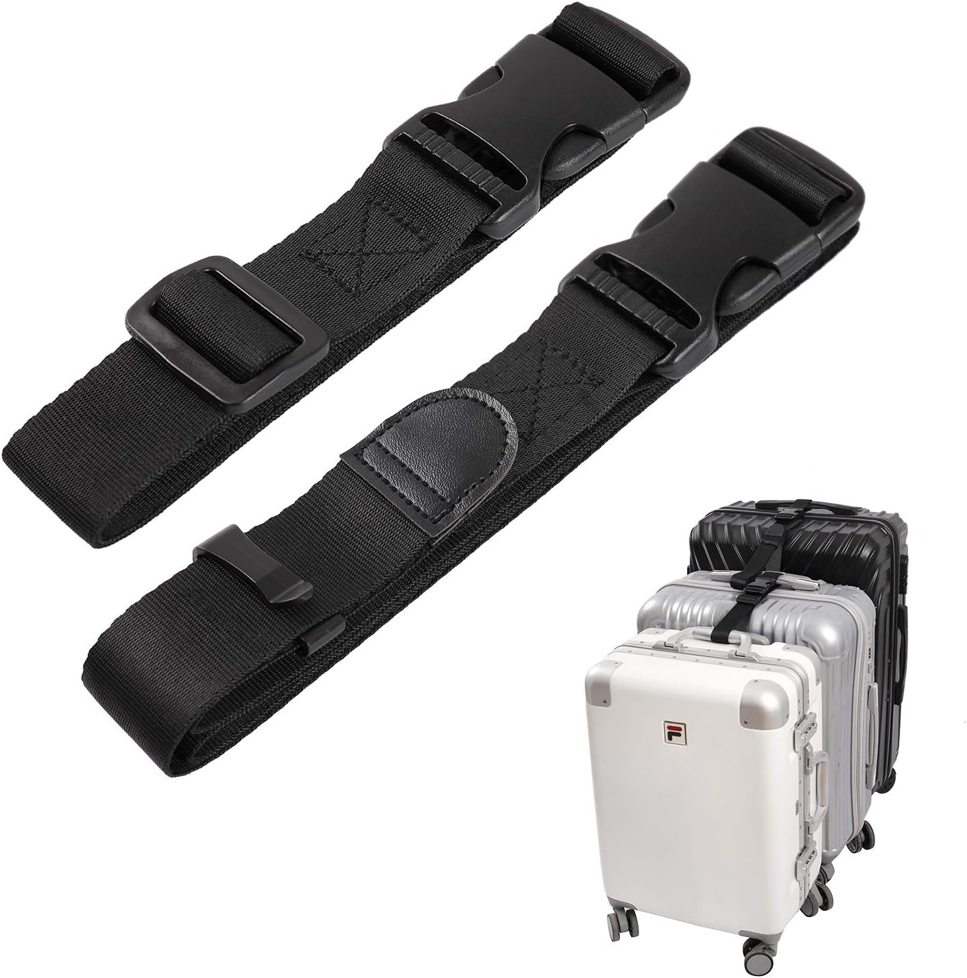 Vigorport Luggage Connector Straps, Add a Bag Suitcase Strap Belt ...