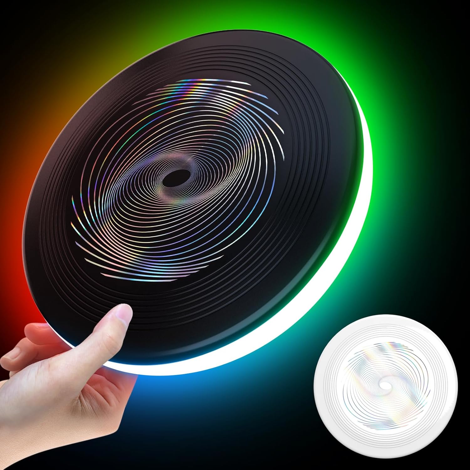 Amazon.com: Phokwes LED Light Up Flying Disc - Rechargeable Smart Modes ...