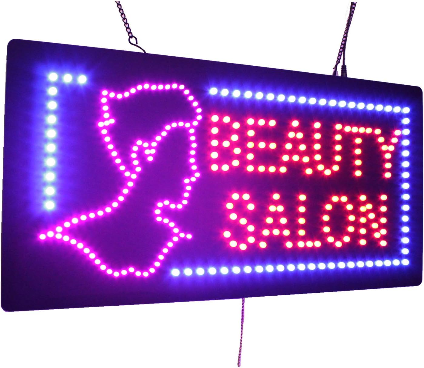 Amazon.com : Beauty Salon Lady Sign, 24"x12" 60x30cm, TOPKING, Signage ...