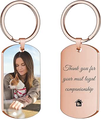 Customized Personalized Photo Keychain: Customizable Engraved Name ...