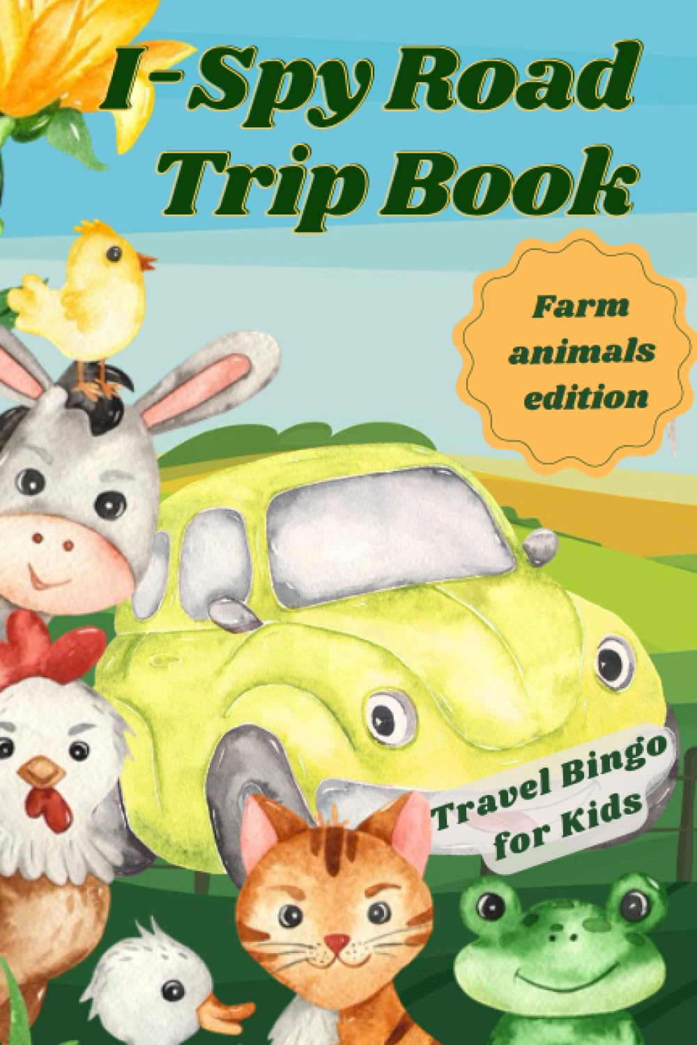 ISpy Road Trip book - farm animals edition: Travel Bingo for Kids ...