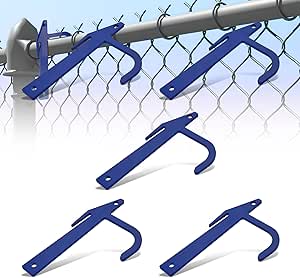 Amazon.com : 5 PCS Chain Link Fence Metal Banana Clip, Fence Top Rail ...