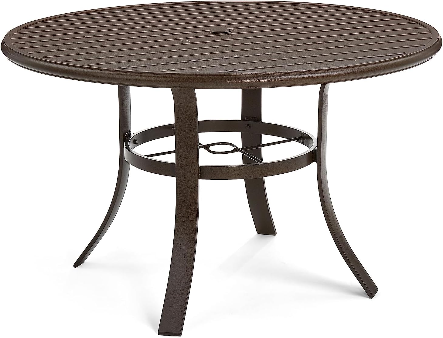 Amazon.com - Winston Slat Top 48" Round Dining Table, Java - Tables
