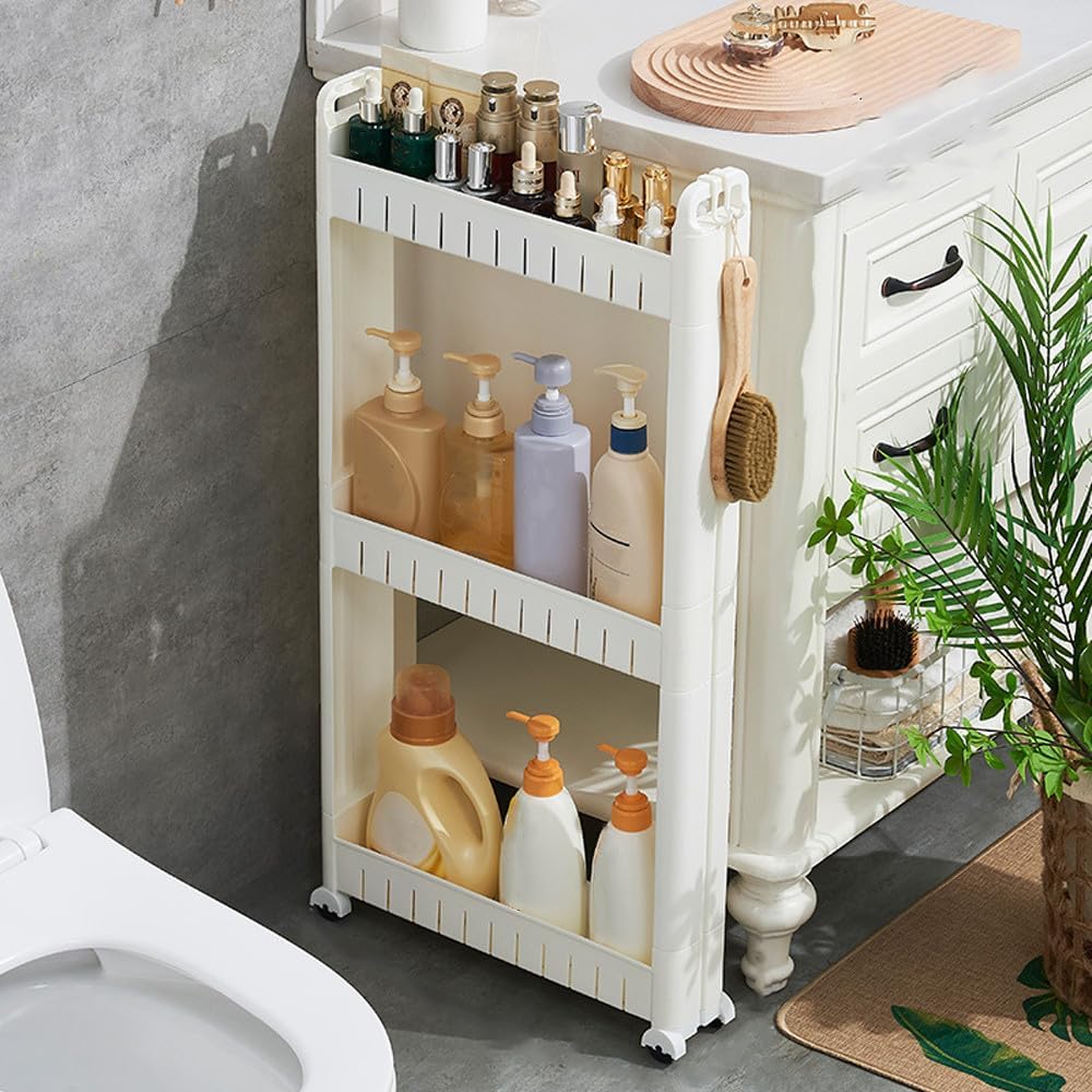 Amazon.com: Slim Storage Car Durable Slim Storage Cabinet with Wheels ...