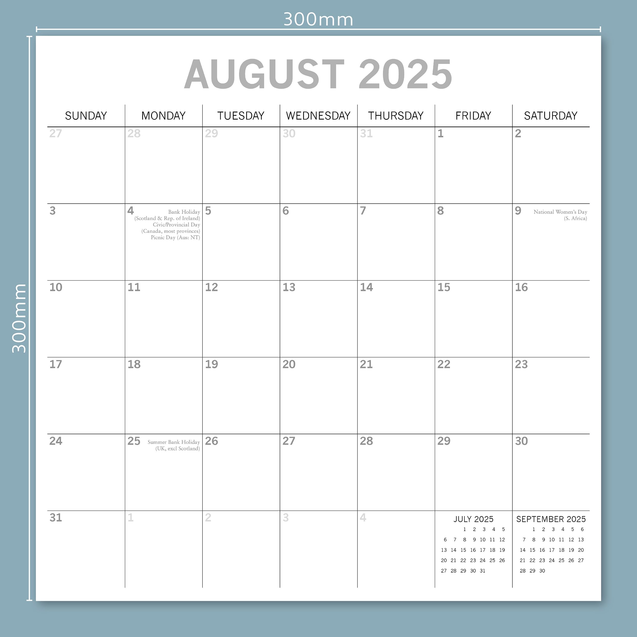 TGSC | Angels 2025 Calendar 16 Month (Sept 2024-Dec 2025) Family Square ...