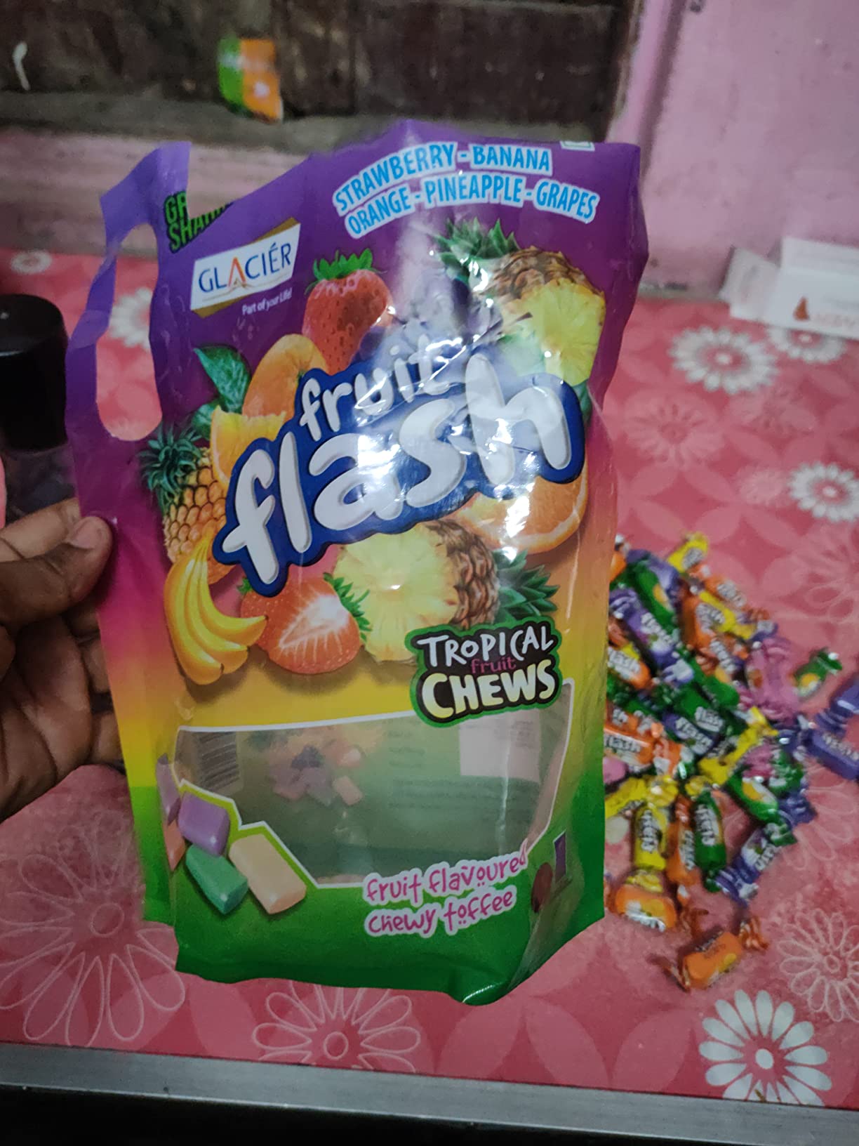 Glacier Fruit Flash Toffee | Fruits Flavoured Chewy Toffee | 5 ...