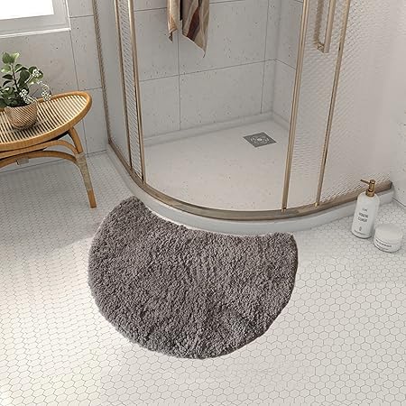Amazon.com: FUYILIFE Quadrant Curved Bath Mat, Semi Circular Shower Mat ...