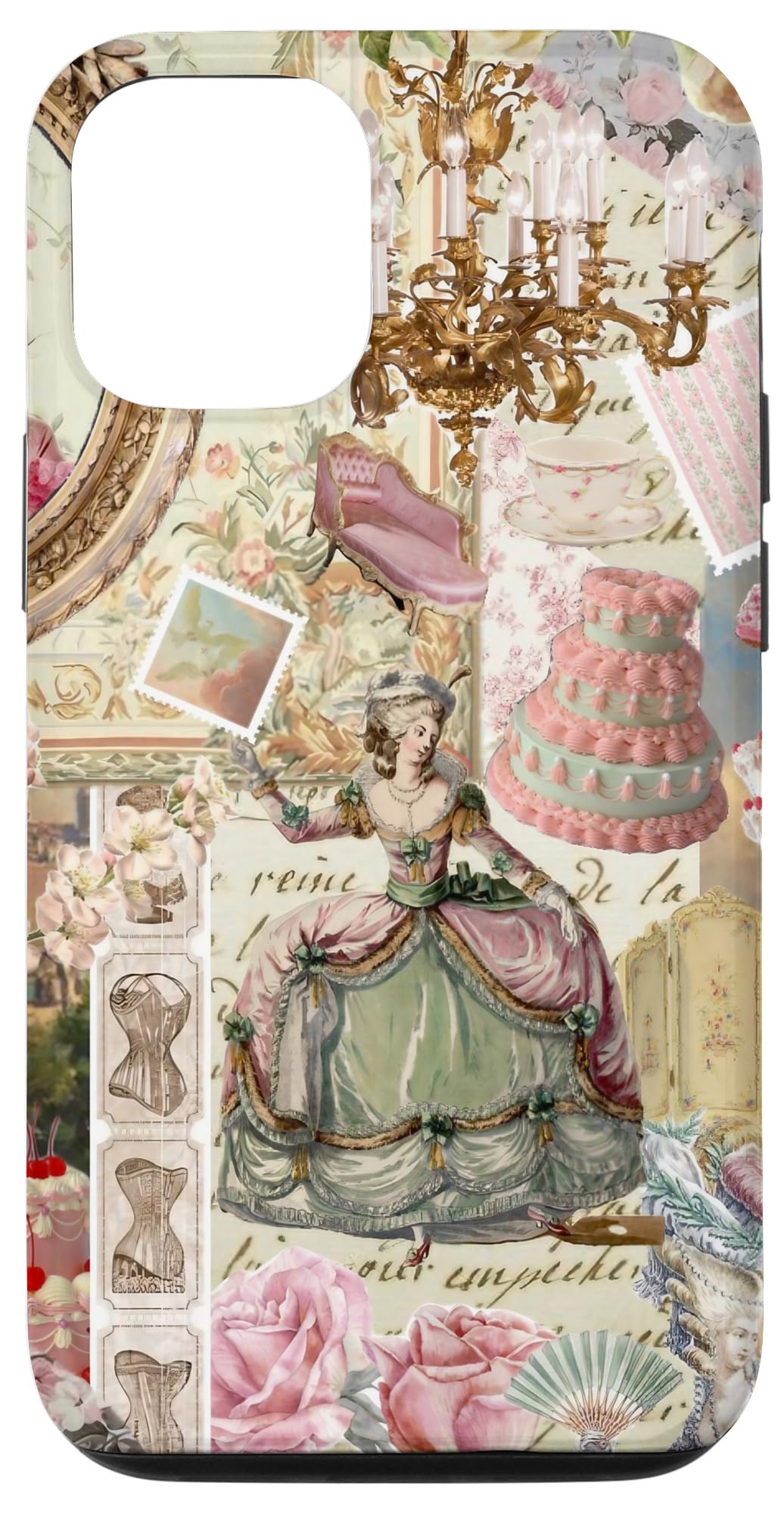 Amazon.com: iPhone 15 Pro Ancient Regency Art Victorian Collage Preppy ...