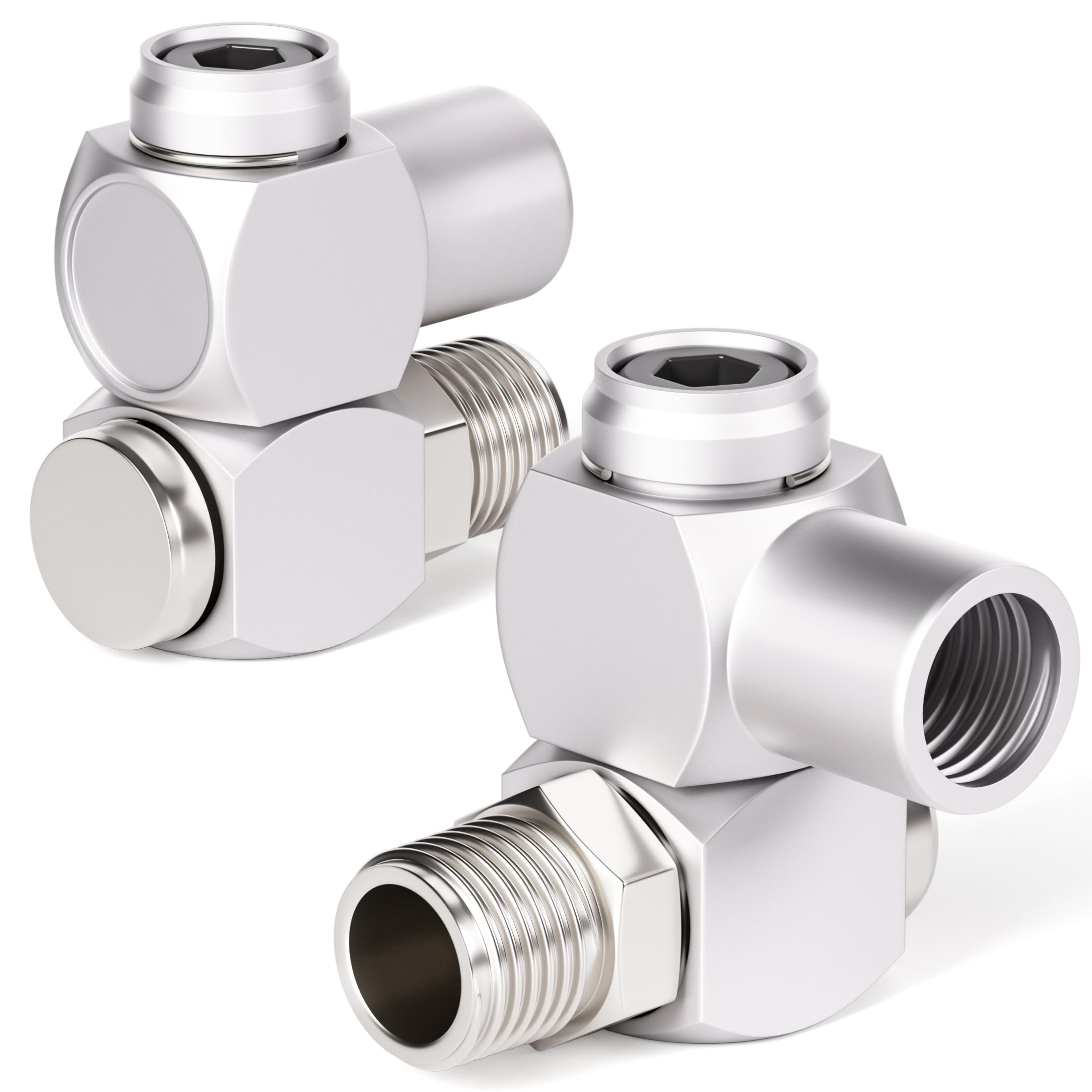 Snapklik.com : 1Pcs 1/4 Inch Air Tool Swivel Fitting 360 Degree Swivel ...