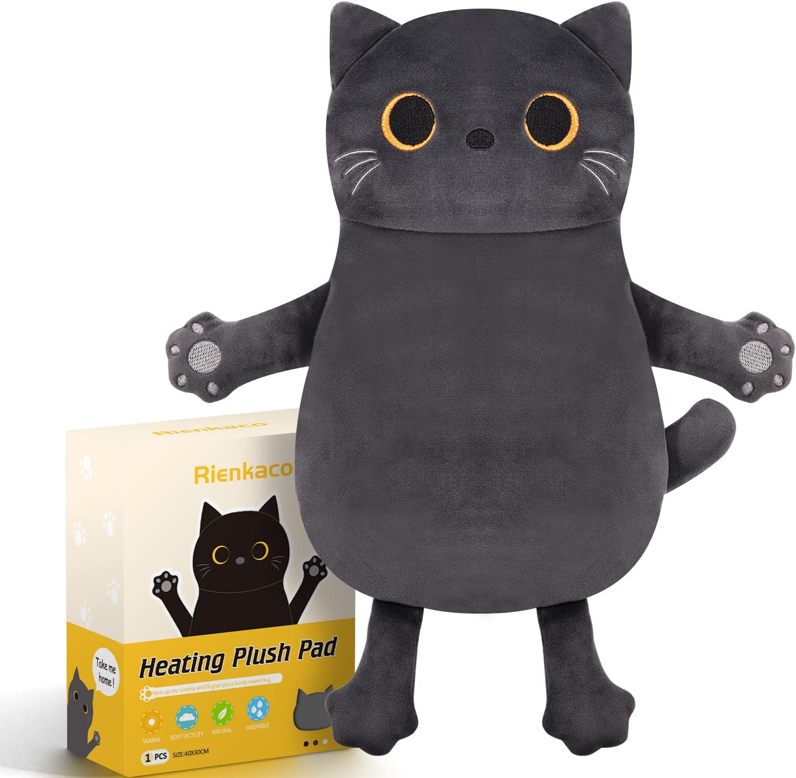 Amazon.com: Squishmallows Cam The Cat by Relatable, Microwavable ...