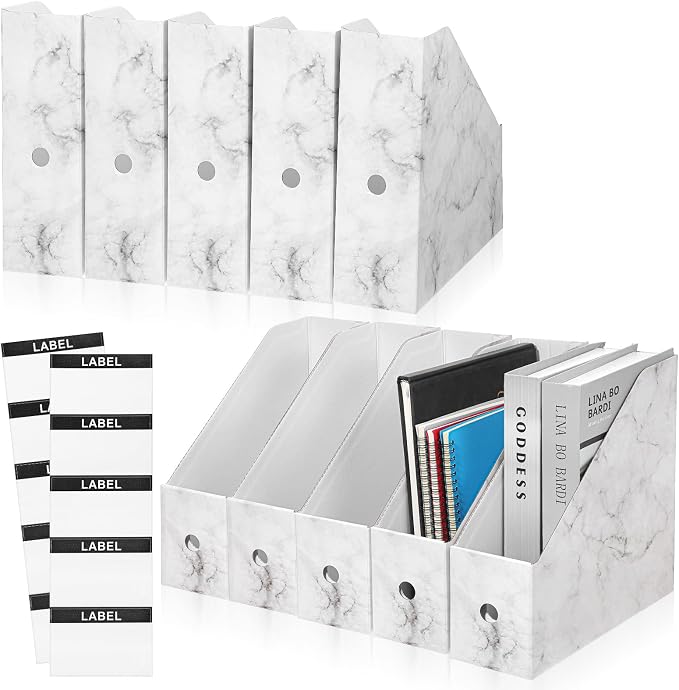Amazon.com: 10 Pcs Magazine File Holder Foldable Decorative Cardboard ...