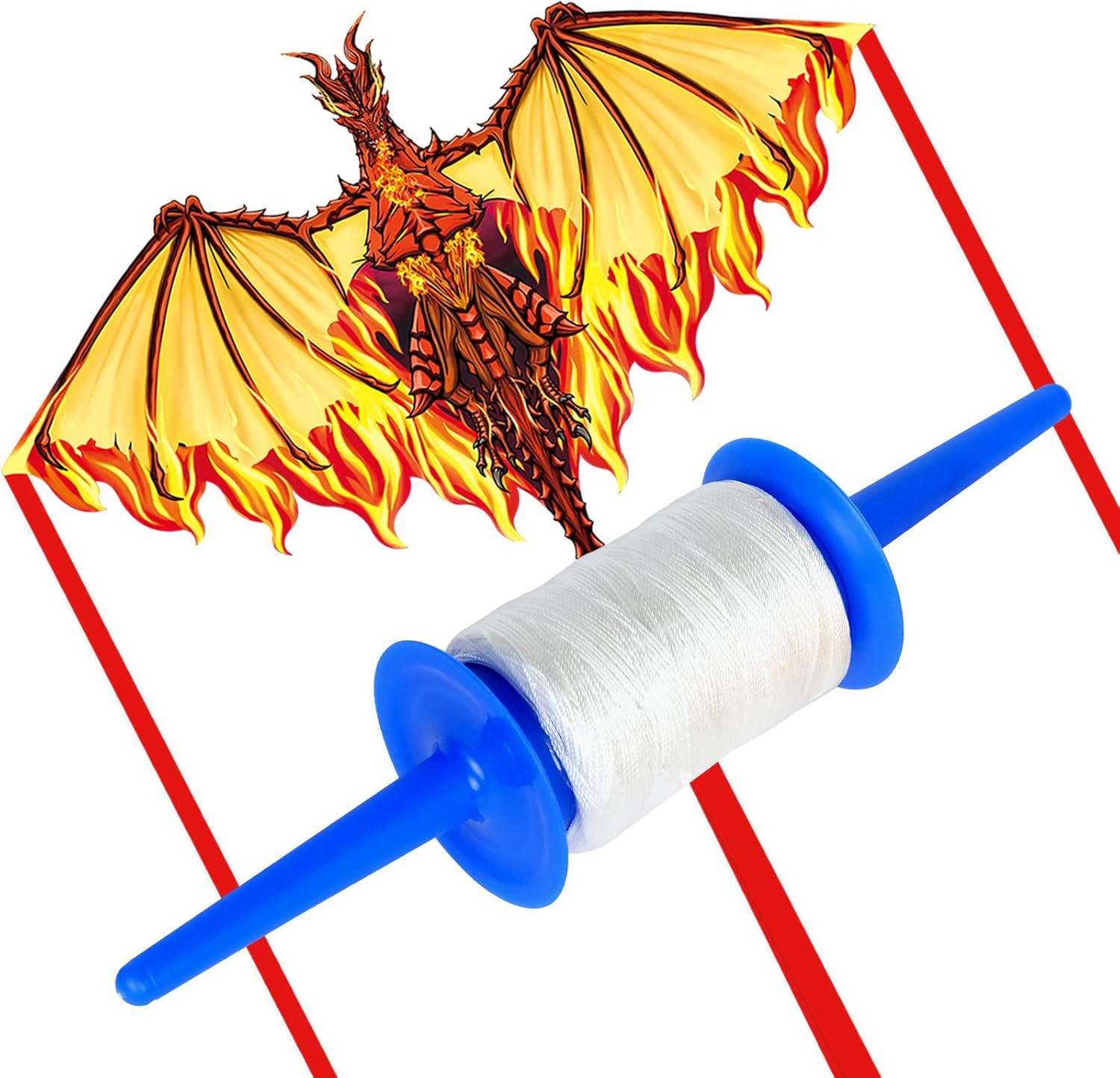 Amazon.com: Dragon Kite for Kids & Adults & Kite String Spool : Toys ...