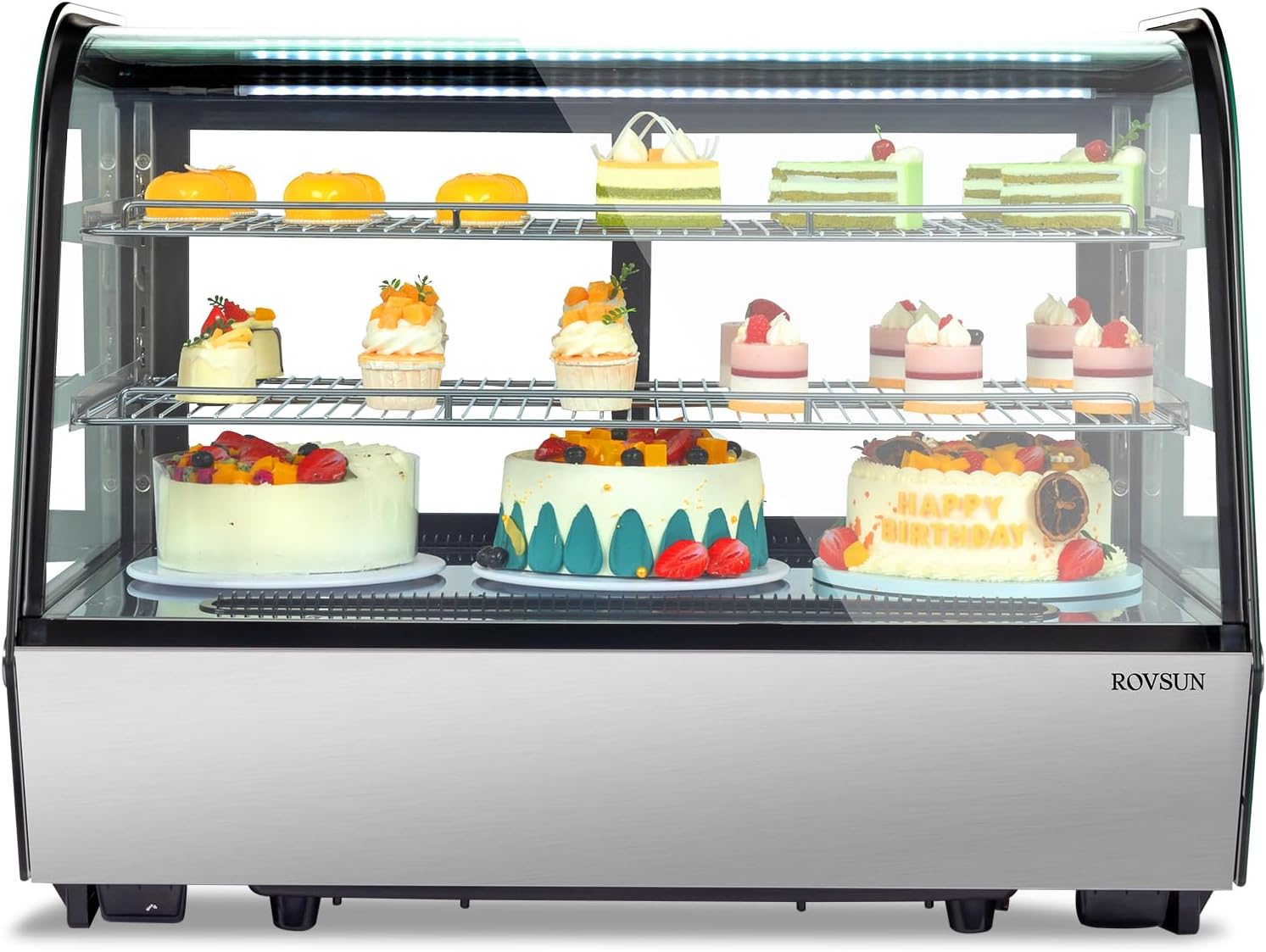 Amazon.com: ROVSUN 5.7 Cu.Ft Refrigerated Display Case Commercial ...