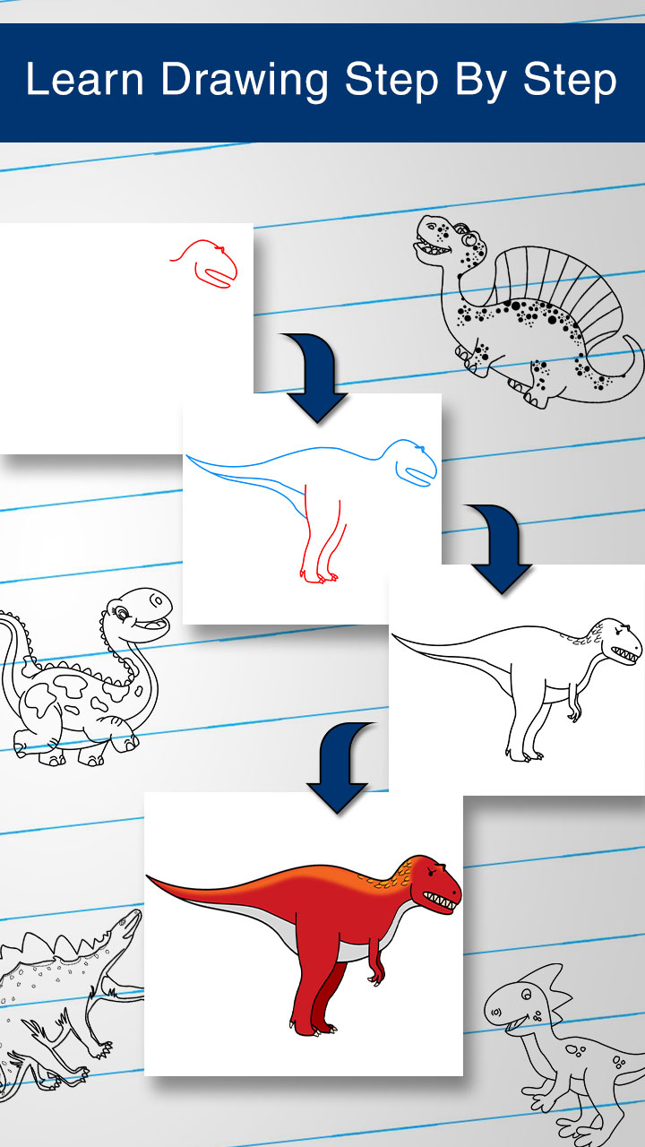 How to Draw Dinosaurs - App on Amazon Appstore