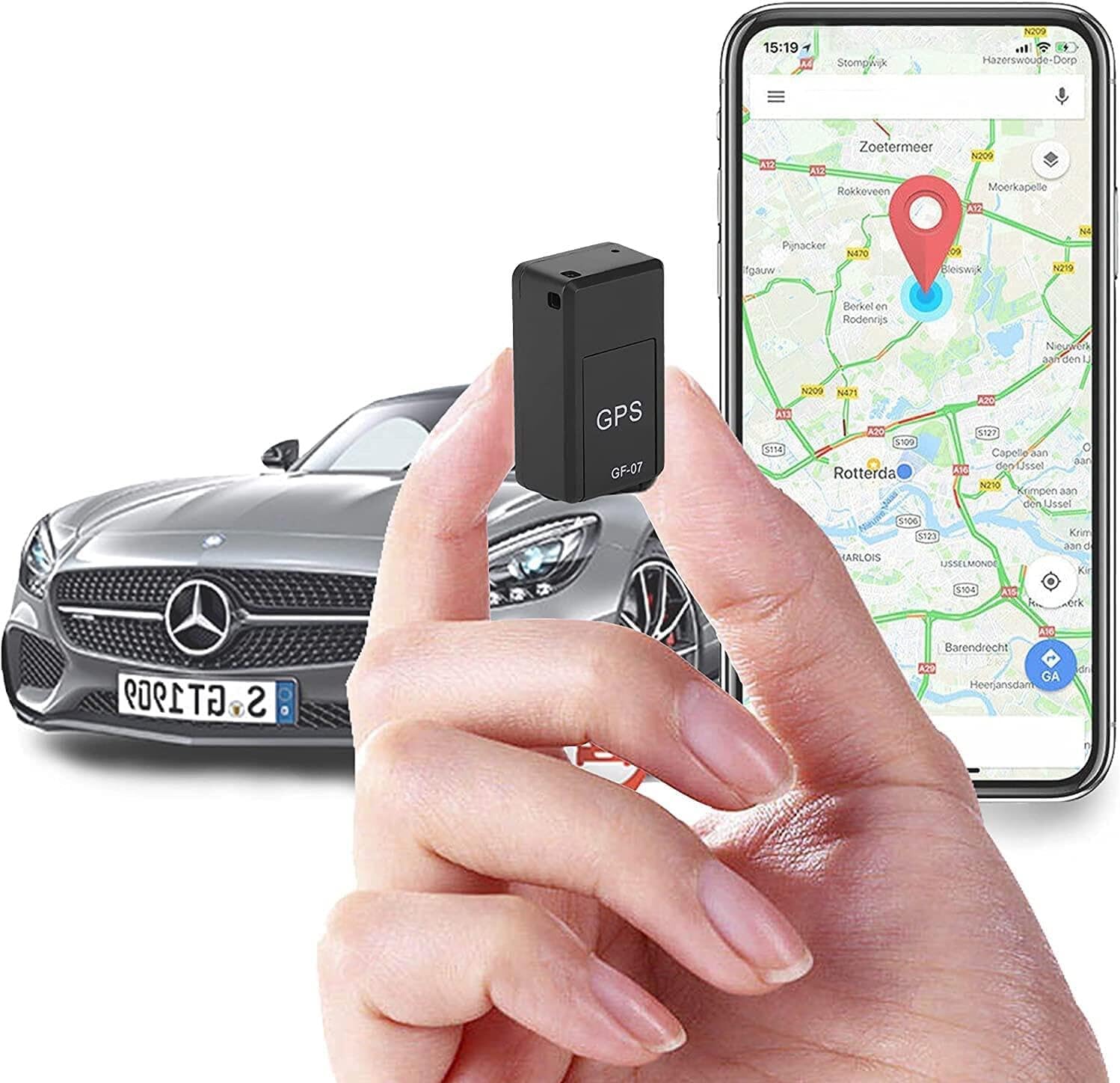 Rastreador GPS para veículos, mini localizador de carro GPS magnético em tempo real, cobertura ...