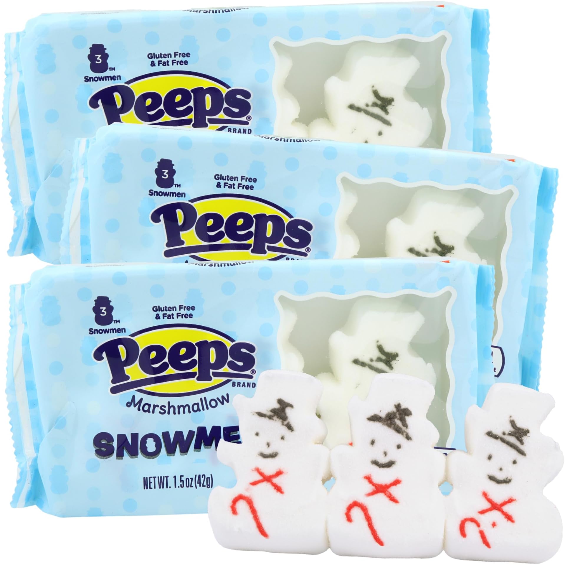 Amazon.com : Peeps Candy Cane Flavored Marshmallow Christmas Candy ...