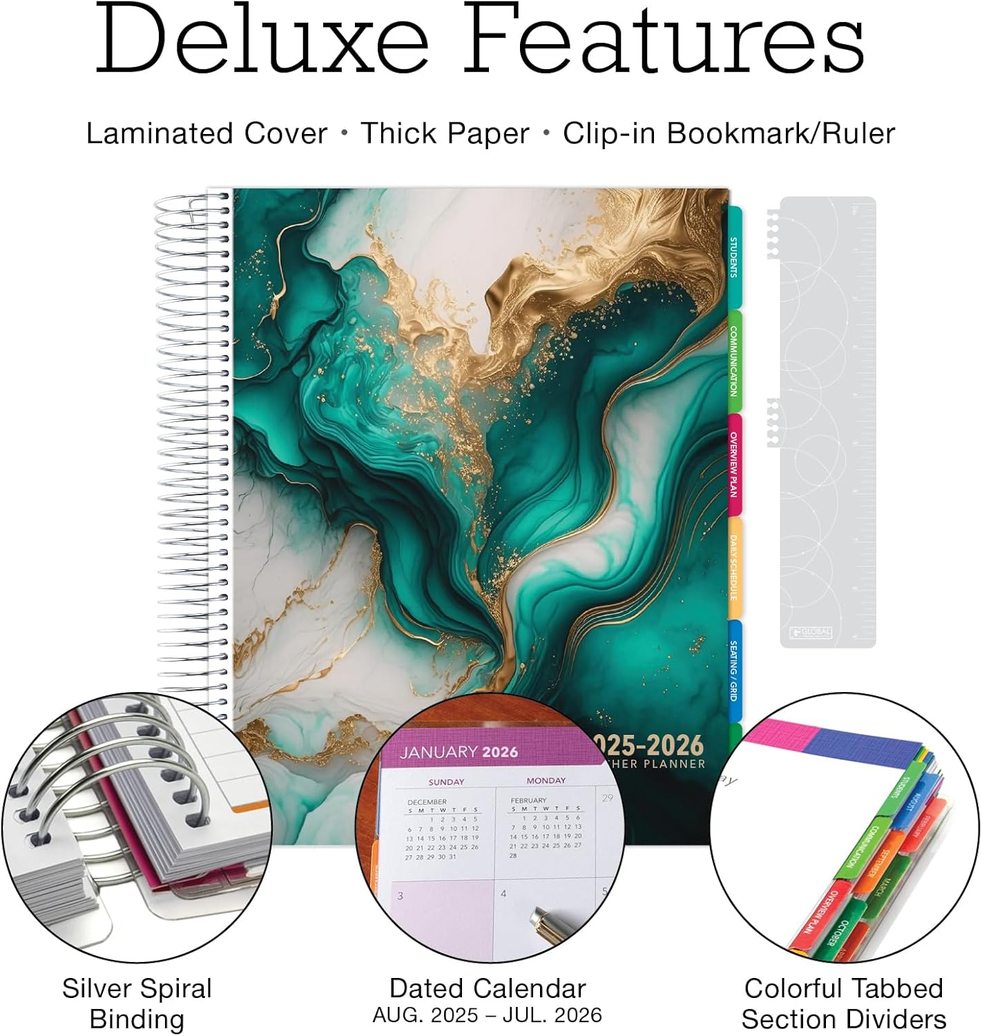 Aug 2025-Jul 2026 Deluxe Teacher Planner Notebook Philippines | Ubuy