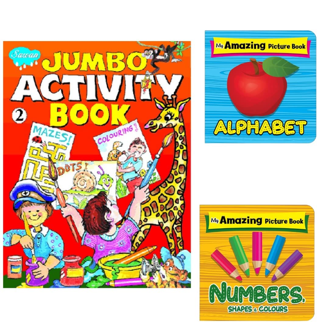 Buy Activity Book for Kids + Numbers Practice Work Book + Book of ...