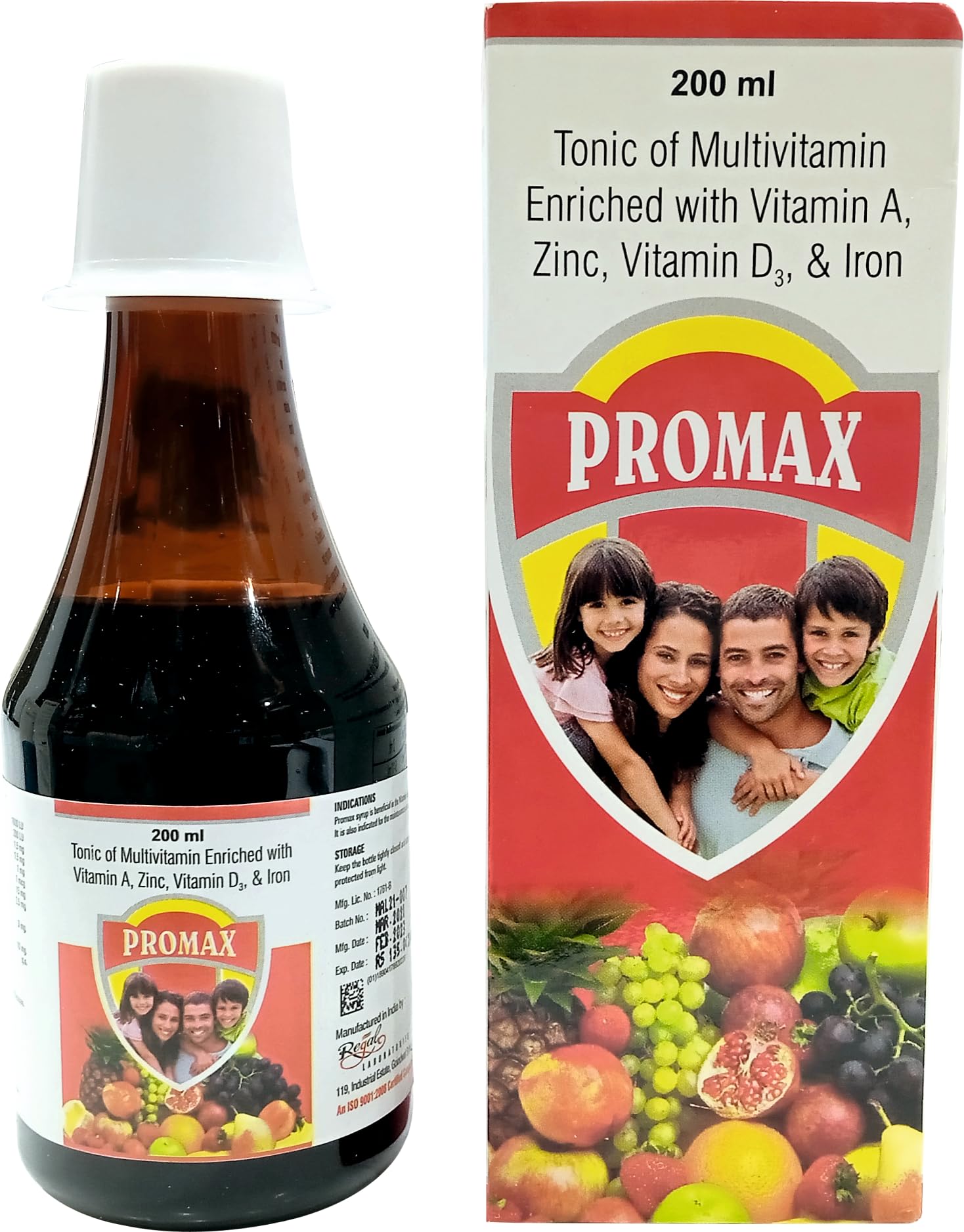 PROMAX Multivitamin syrup for Men & Women,200 ML (PACK OF 1) : Amazon ...